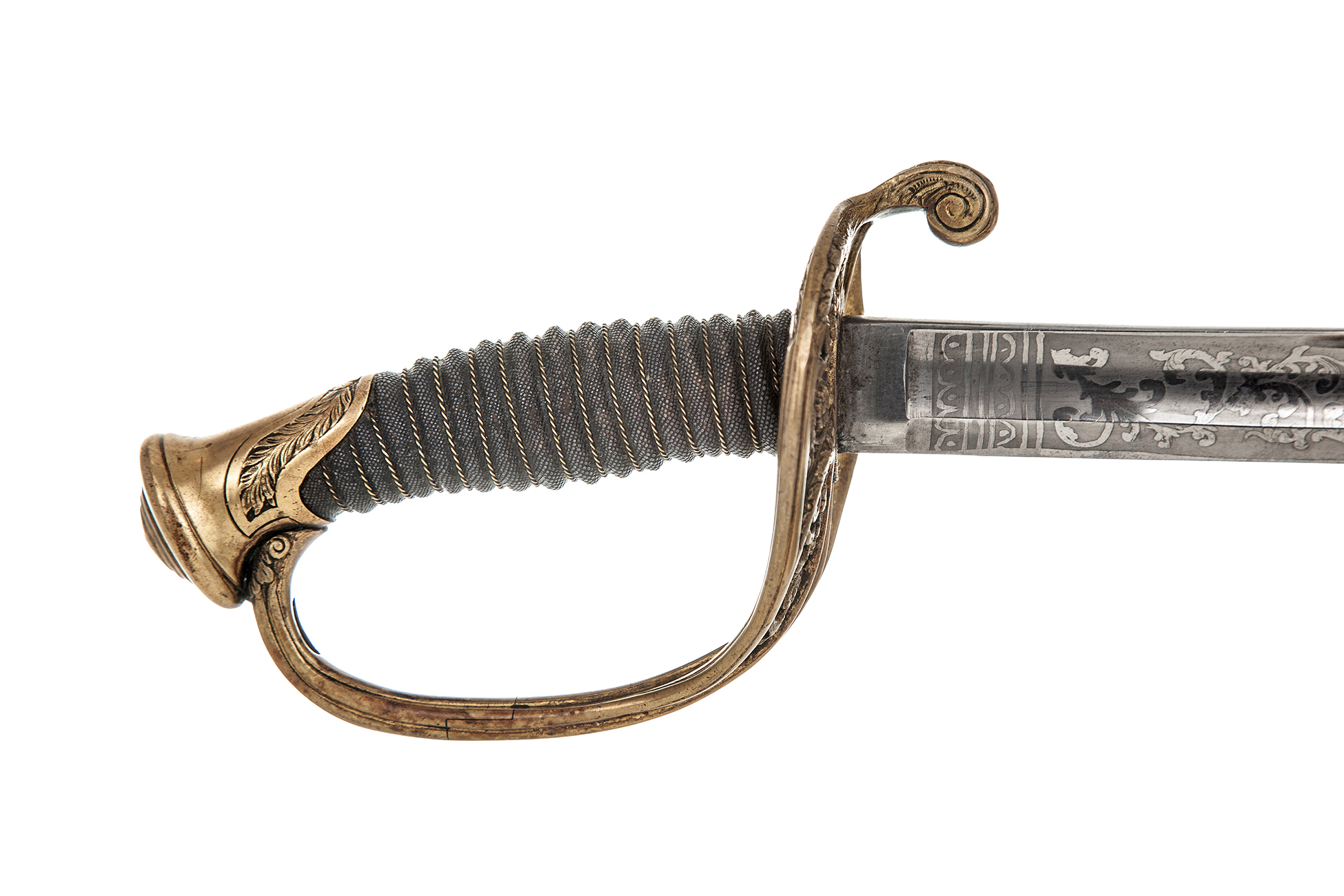 1850 Foot Officer Sword and Scabbard | Witherell's Auction House