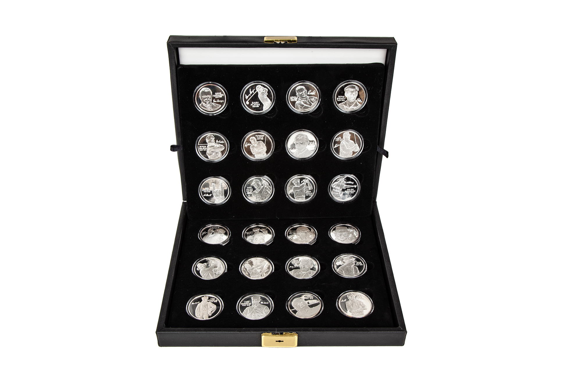 Twenty Four .999 Fine 1 troy oz. Silver Golf Legend Coins | Witherell's ...