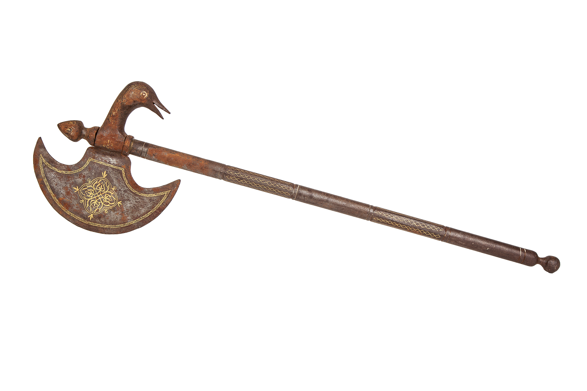 Indian all-steel Axe with Bird’s head rear Spike | Witherell's Auction ...