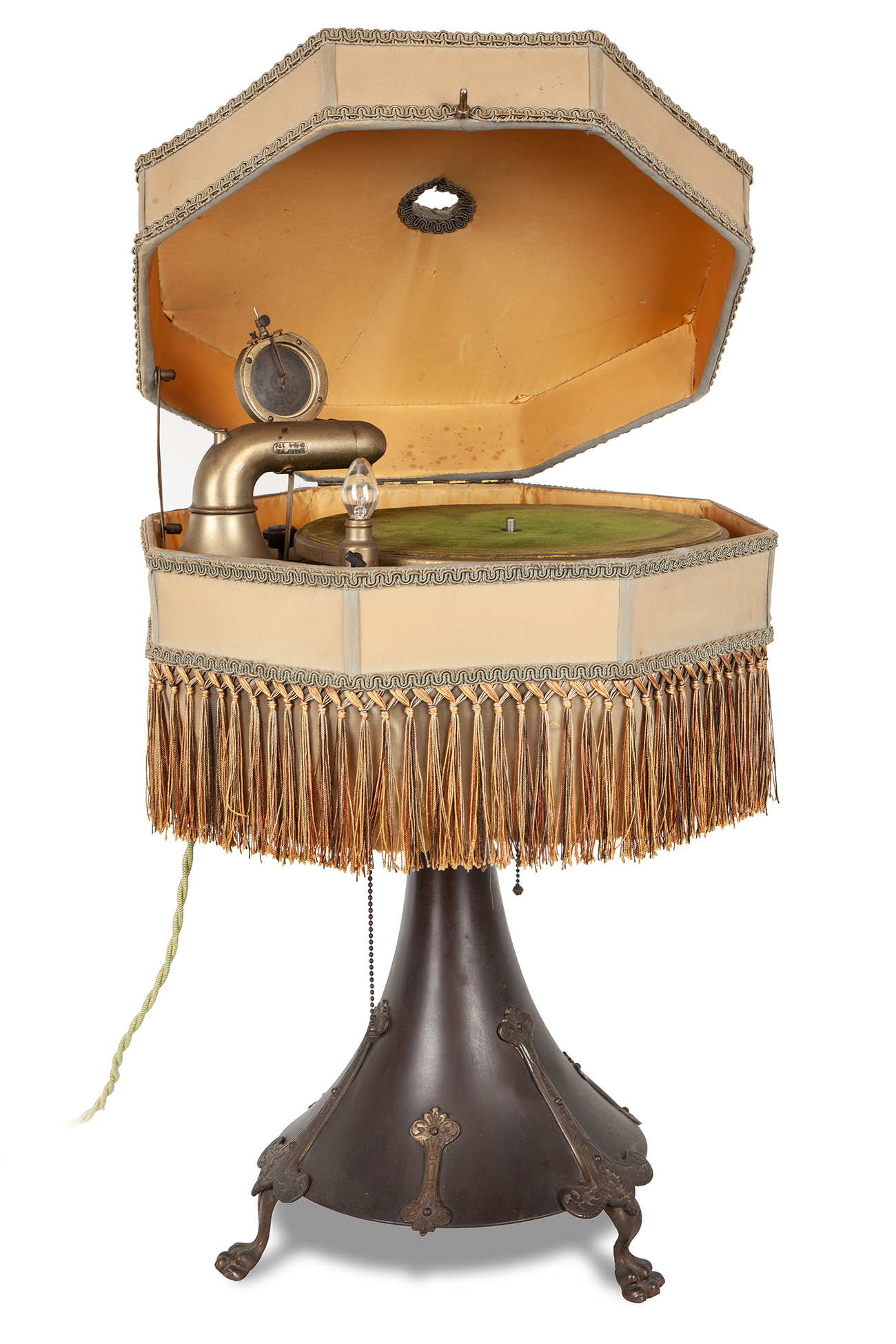 Burns Pollock Phonograph Lamp | Witherell's Auction House