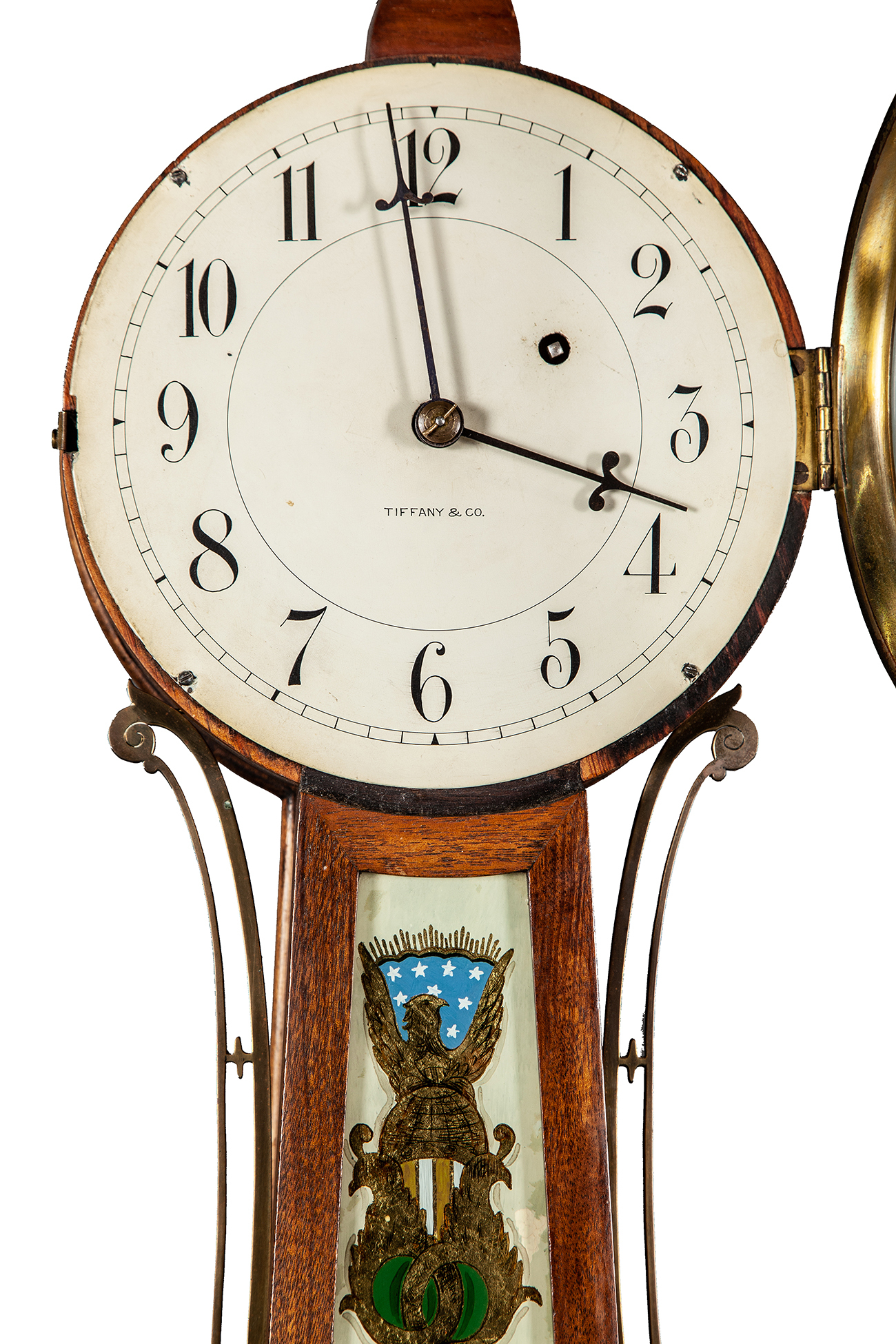 Waltham/ Tiffany Banjo Clock | Witherell's Auction House
