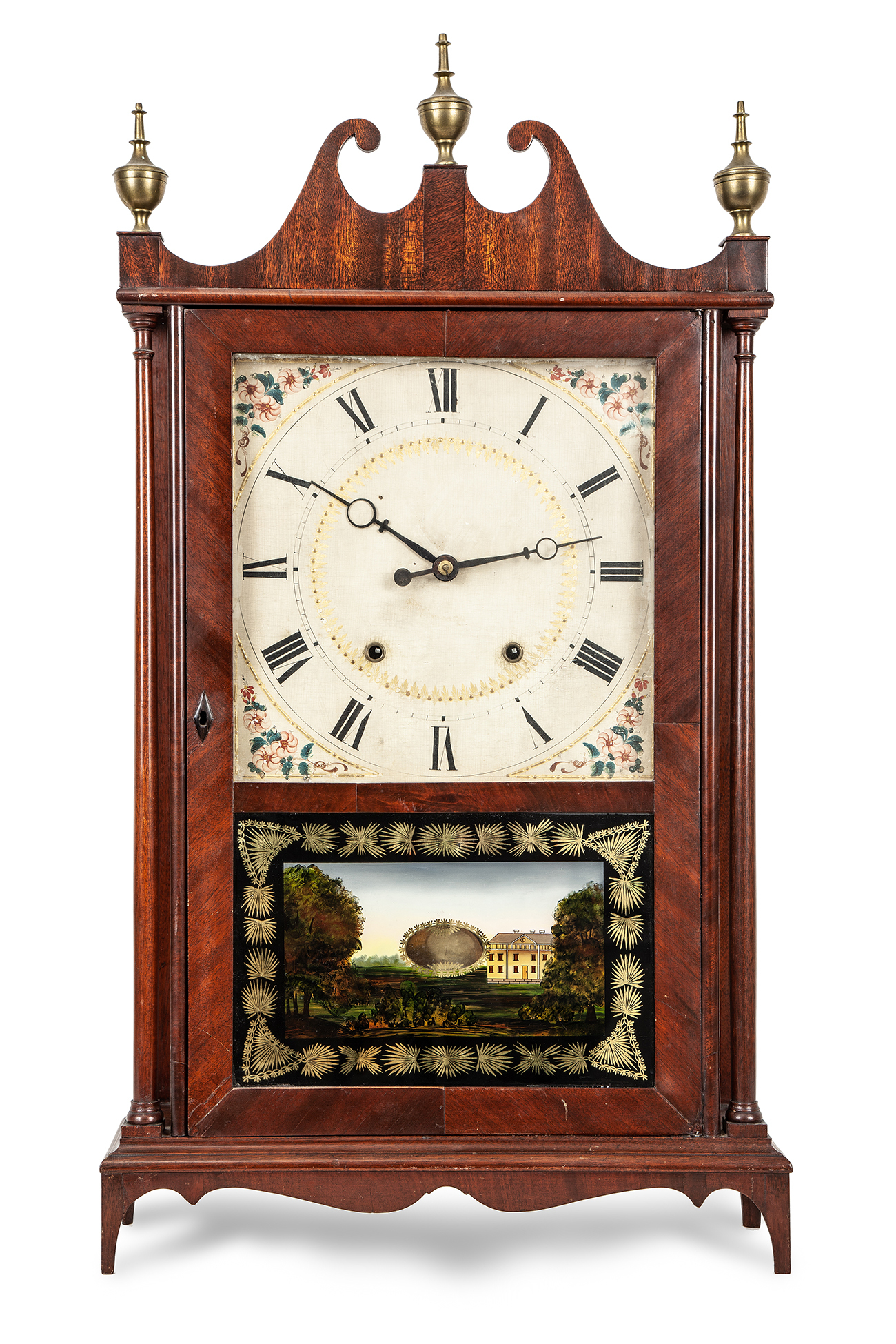 Eli and Samuel Terry Pillar and Scroll Clock | Witherell's Auction House