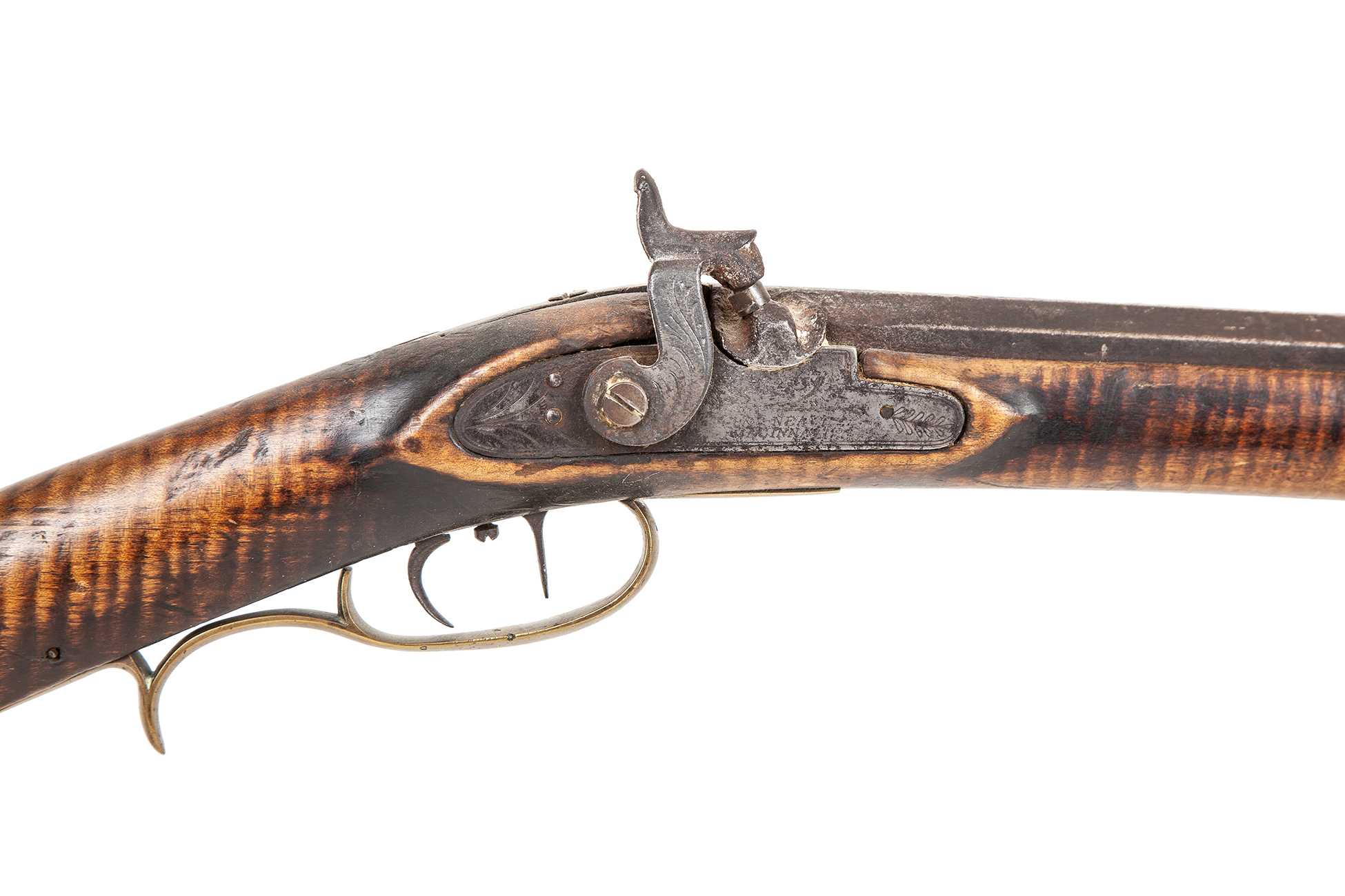 Ohio Made Full-Stock Long Rifle in Percussion w/ Double Set Triggers ...