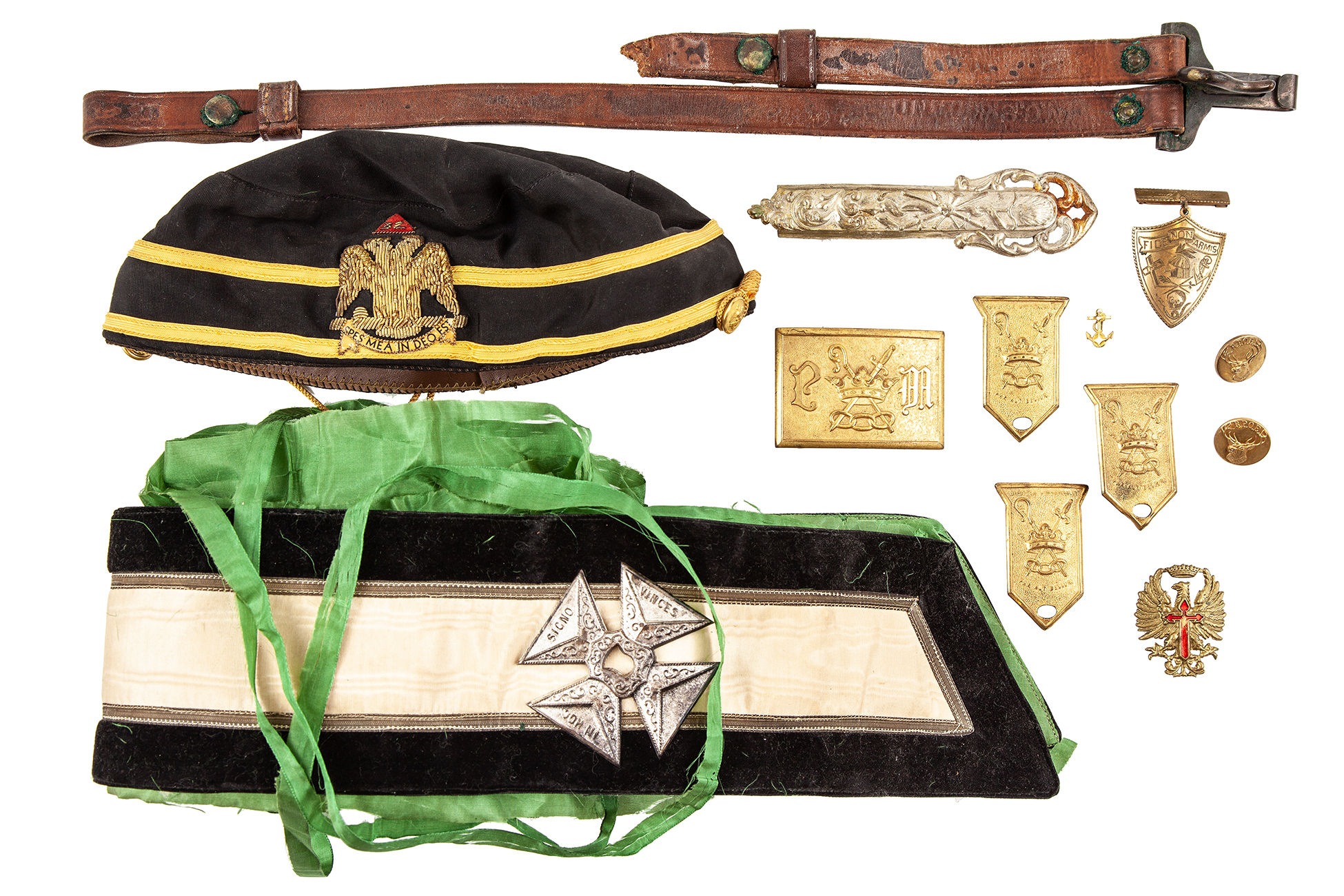 Knights Templar & Various Fraternal & Masonic Insignia, Fittings and ...