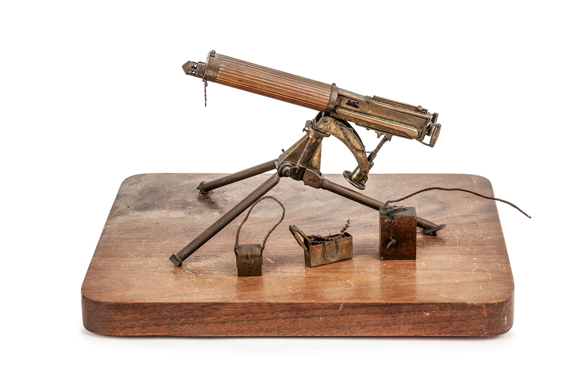 Two Brass Models of Machine Guns | Witherell's Auction House