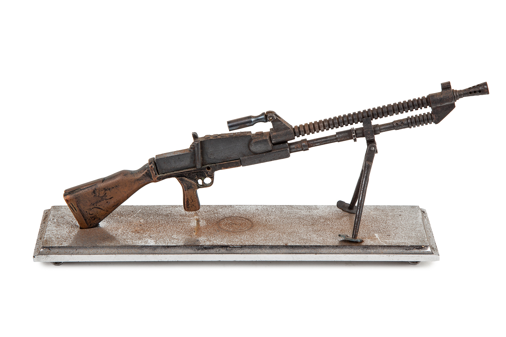 Two Brass Models of Machine Guns | Witherell's Auction House