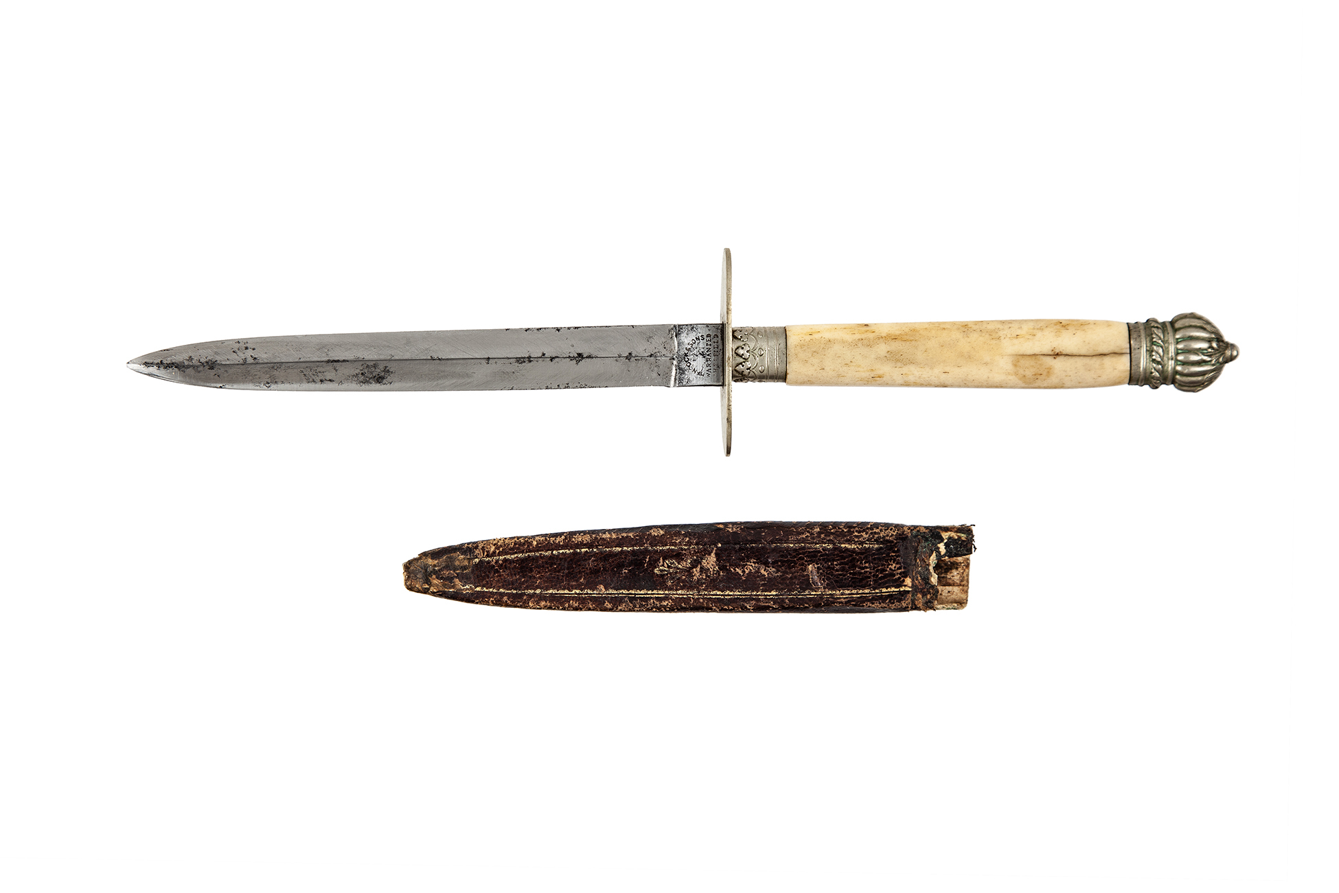 Hancock & Sons Sheffield Gambler’s Dirk & Sheath | Witherell's Auction ...