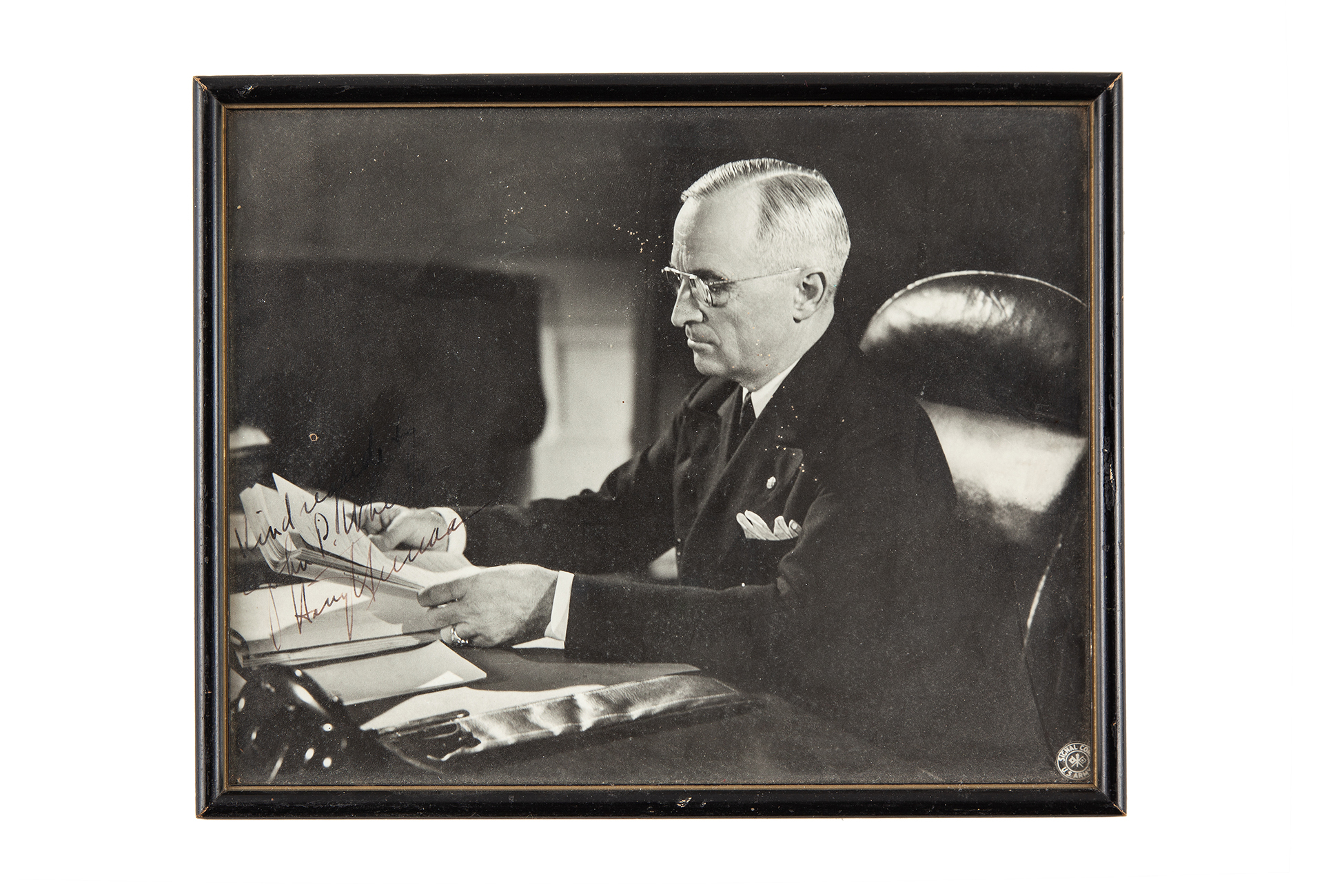 Harry S. Truman Autographed Photograph | Witherell's Auction House