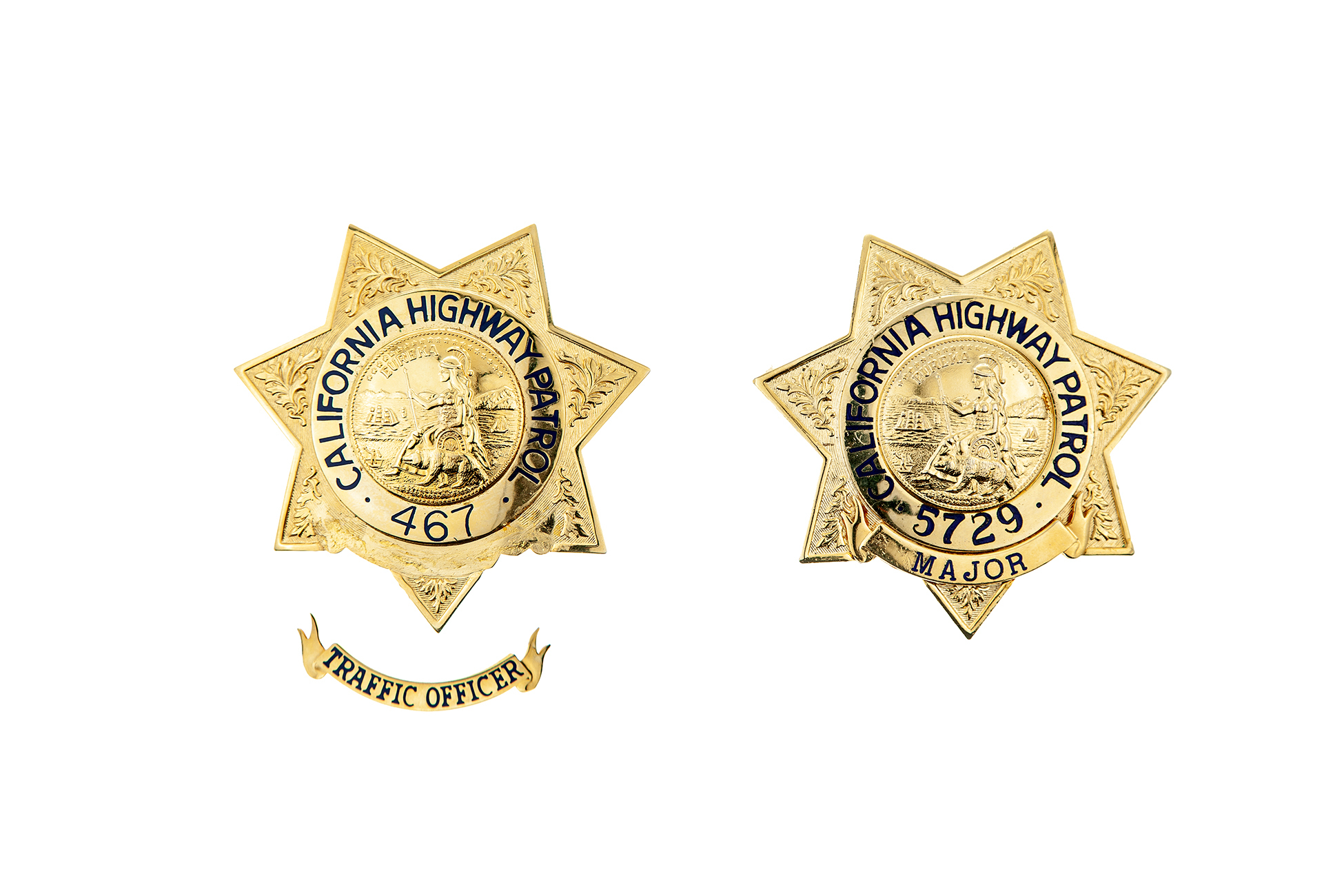 Two California Highway Patrol Badges | Witherell's Auction House