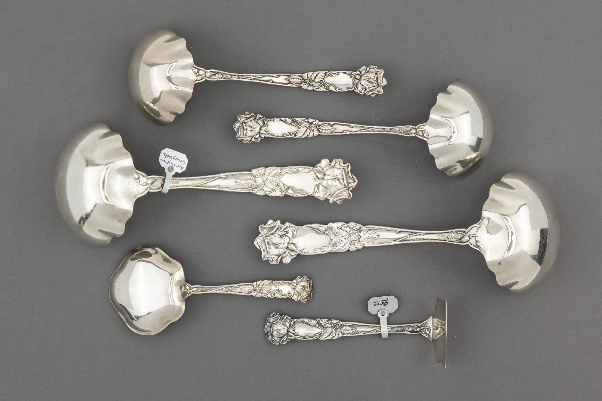 Alvin Art Nouveau Sterling Flatware, Bridal Rose Pattern | Witherell's ...