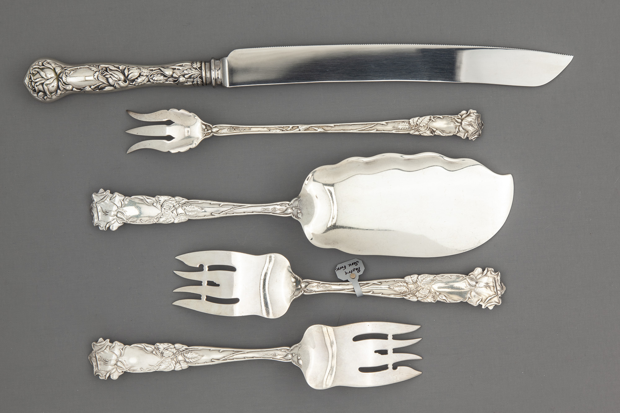 Alvin Art Nouveau Sterling Flatware, Bridal Rose Pattern | Witherell's ...