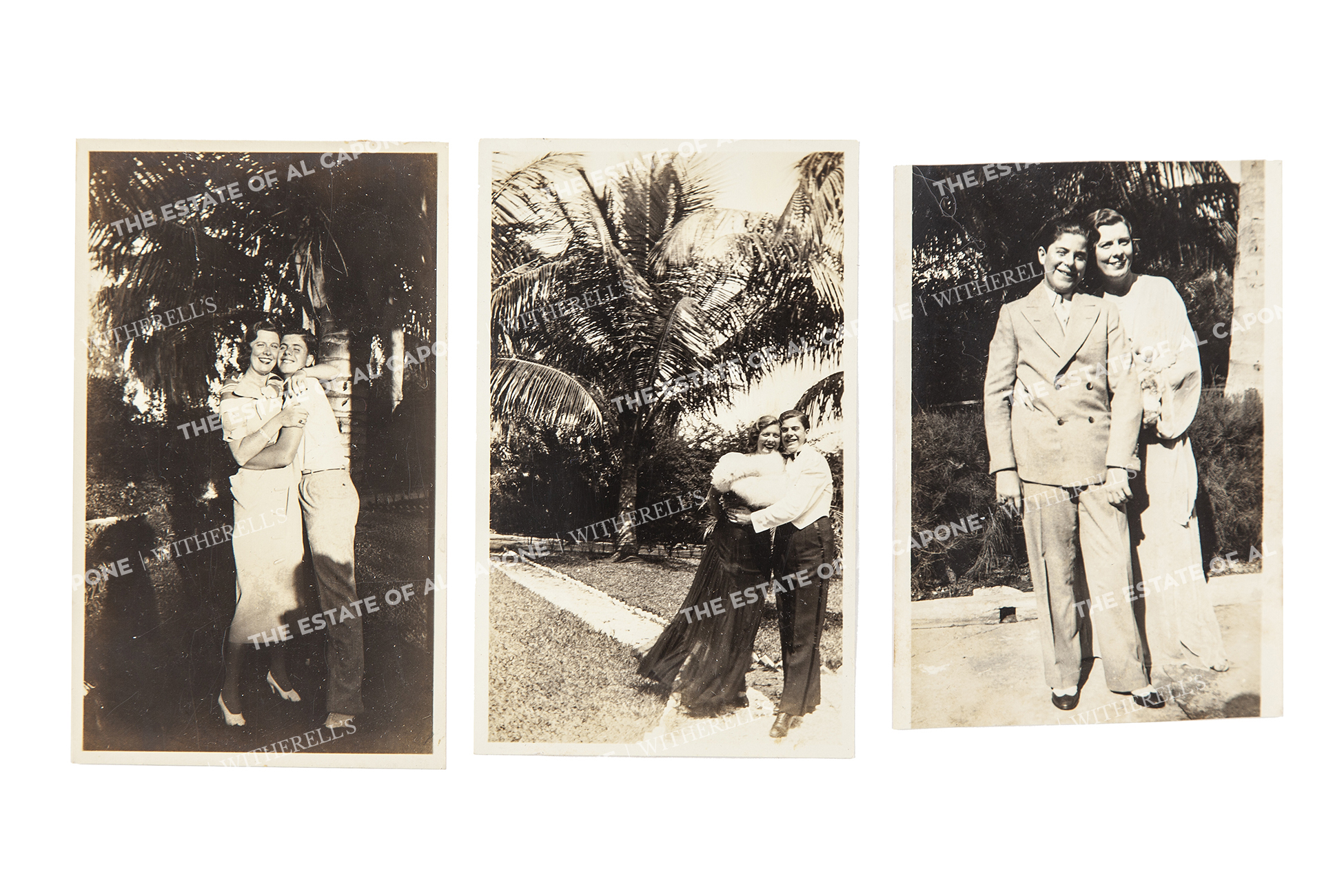 Three Vintage Silver Print Photographs of Sonny and Mae Capone ...