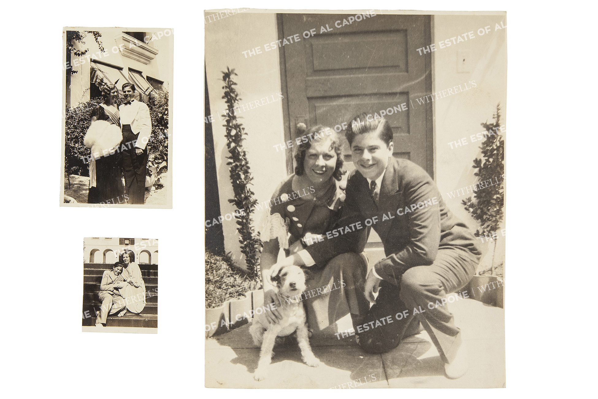 Three Vintage Silver Print Photographs Sonny and Mae Capone | Witherell ...
