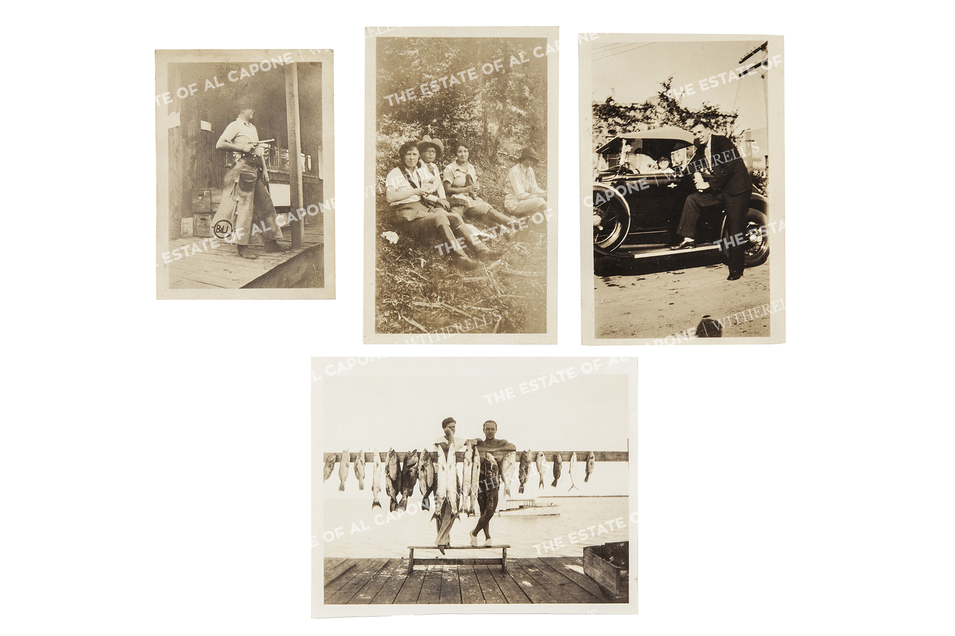 Four Vintage Silver Print Photographs of Capone Family Friends ...