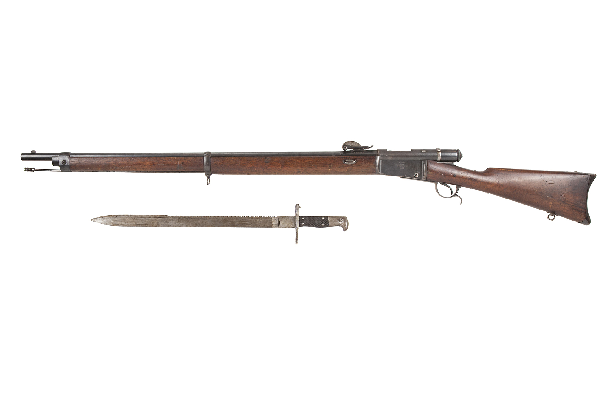 Swiss Model 1878 Vetterli Rifle with Engineer’s Bayonet | Witherell's ...