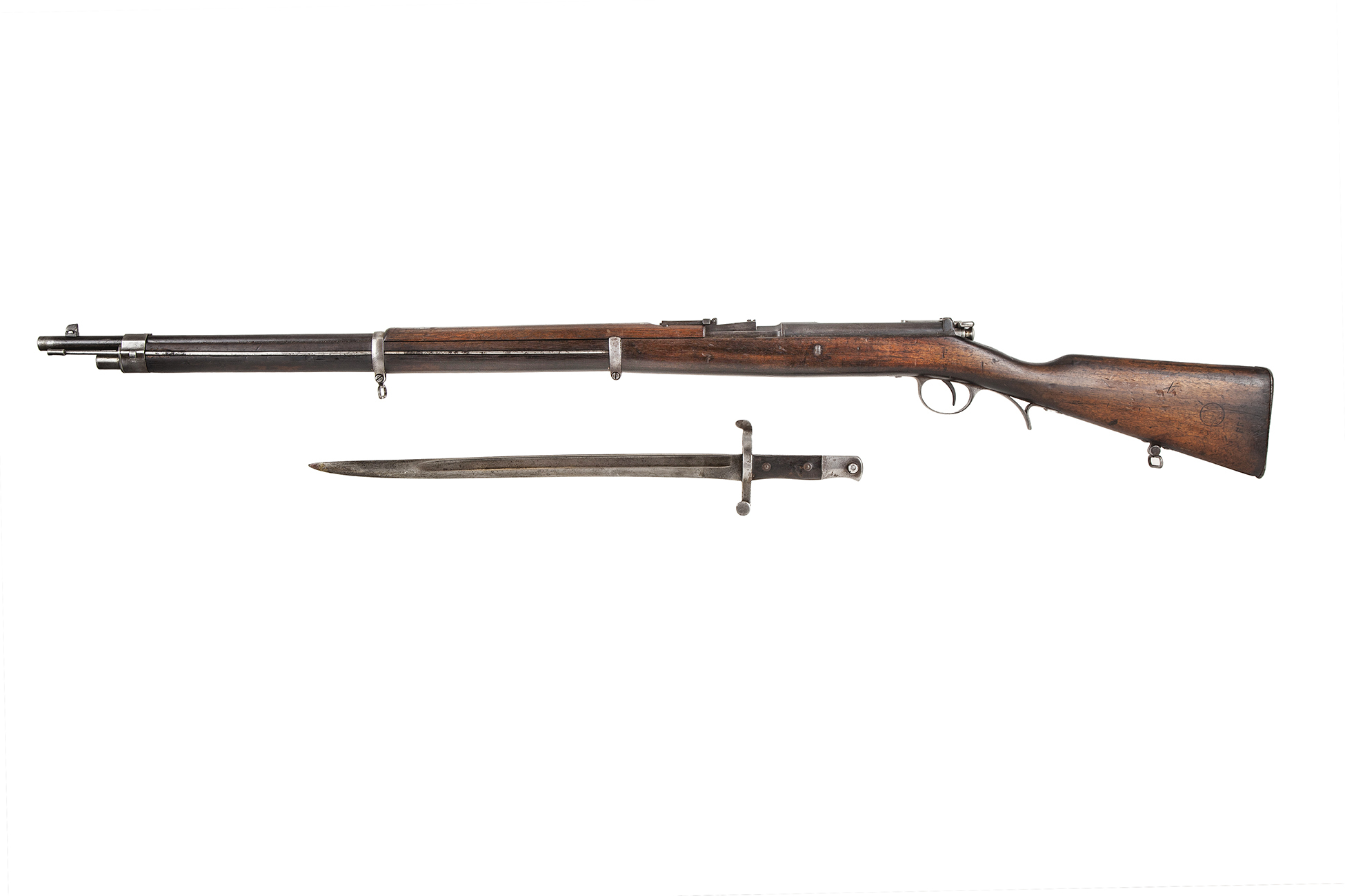 1886 Portuguese Kropatschek Rifle & Bayonet | Witherell's Auction House
