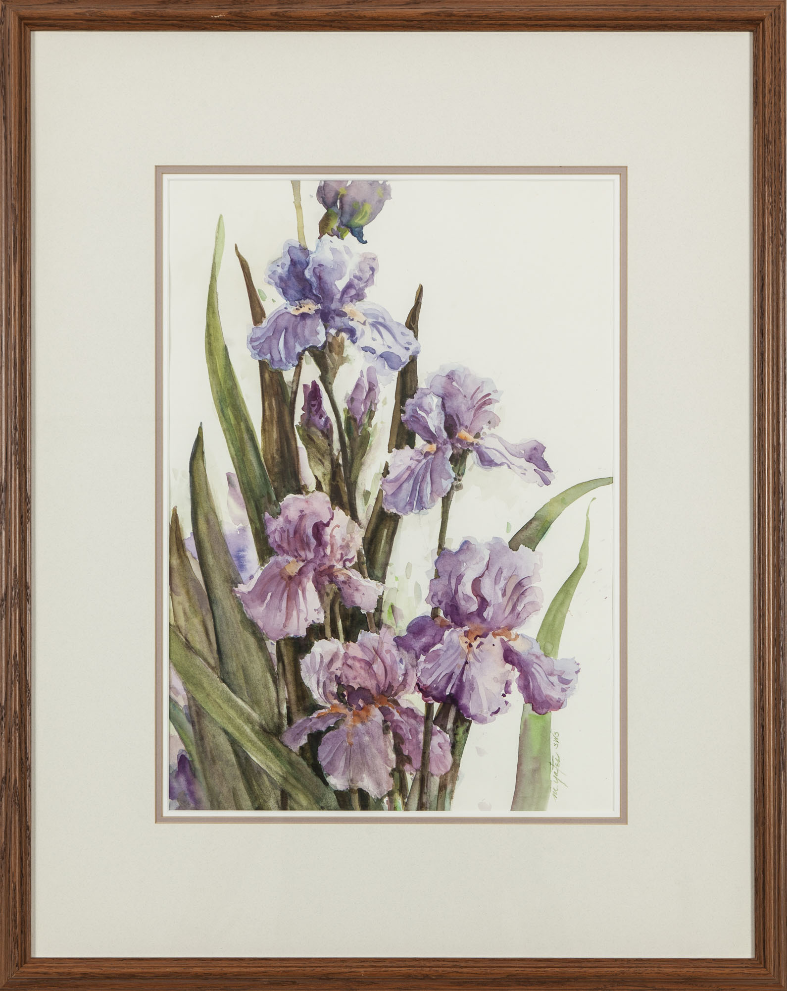 Marilyn Yates Watercolor, "Iris" | Witherell's Auction House