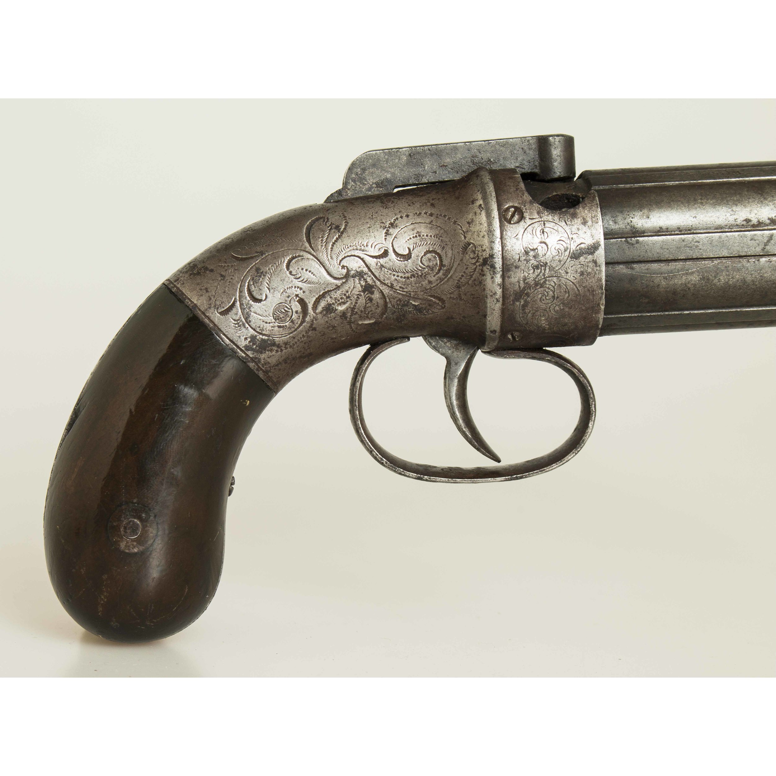 1837 Allen Bar Hammer Pepper Box Revolver | Witherell's Auction House