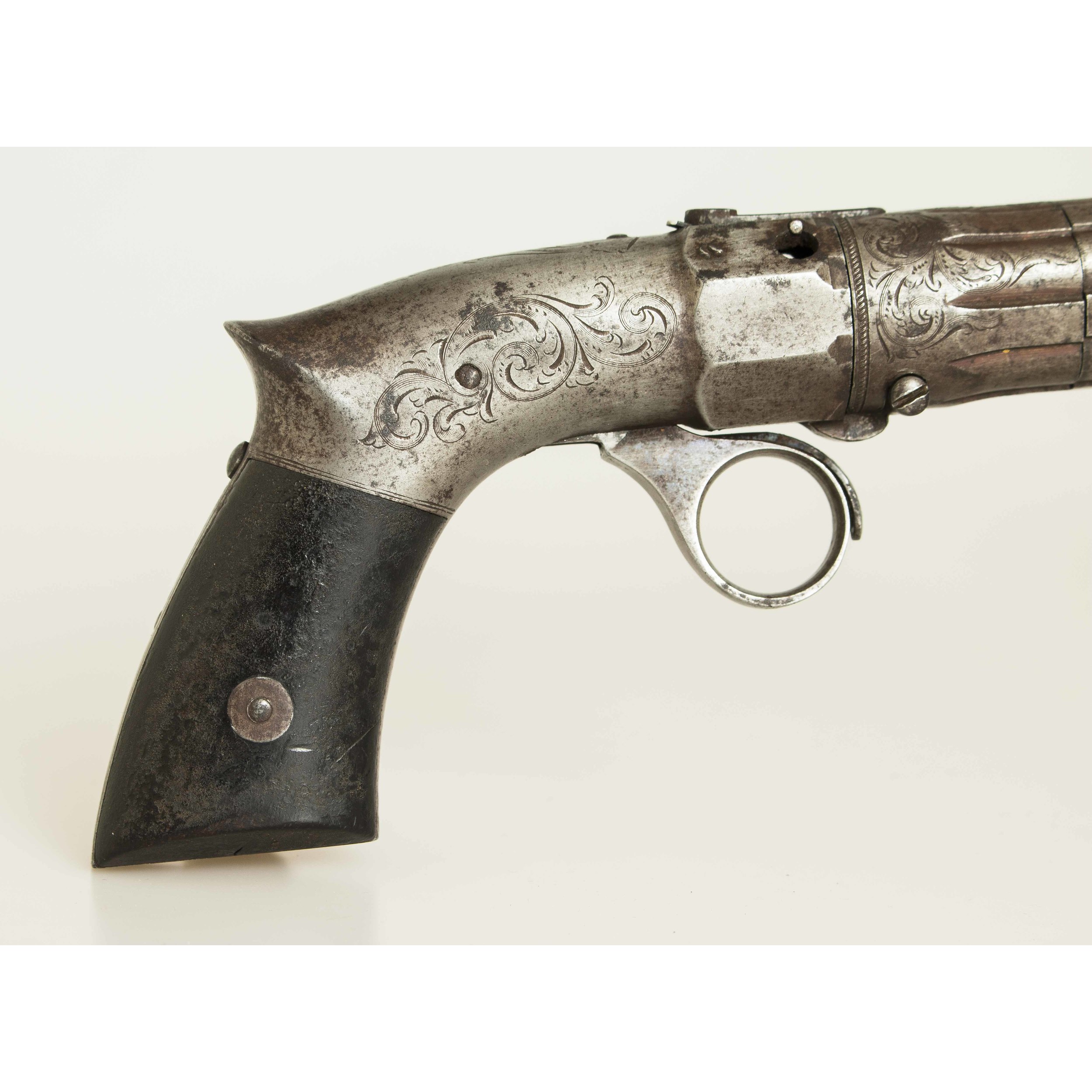 Antique Robbins & Lawrence Ribbed Barrel 5 Shot Revolver | Witherell's ...