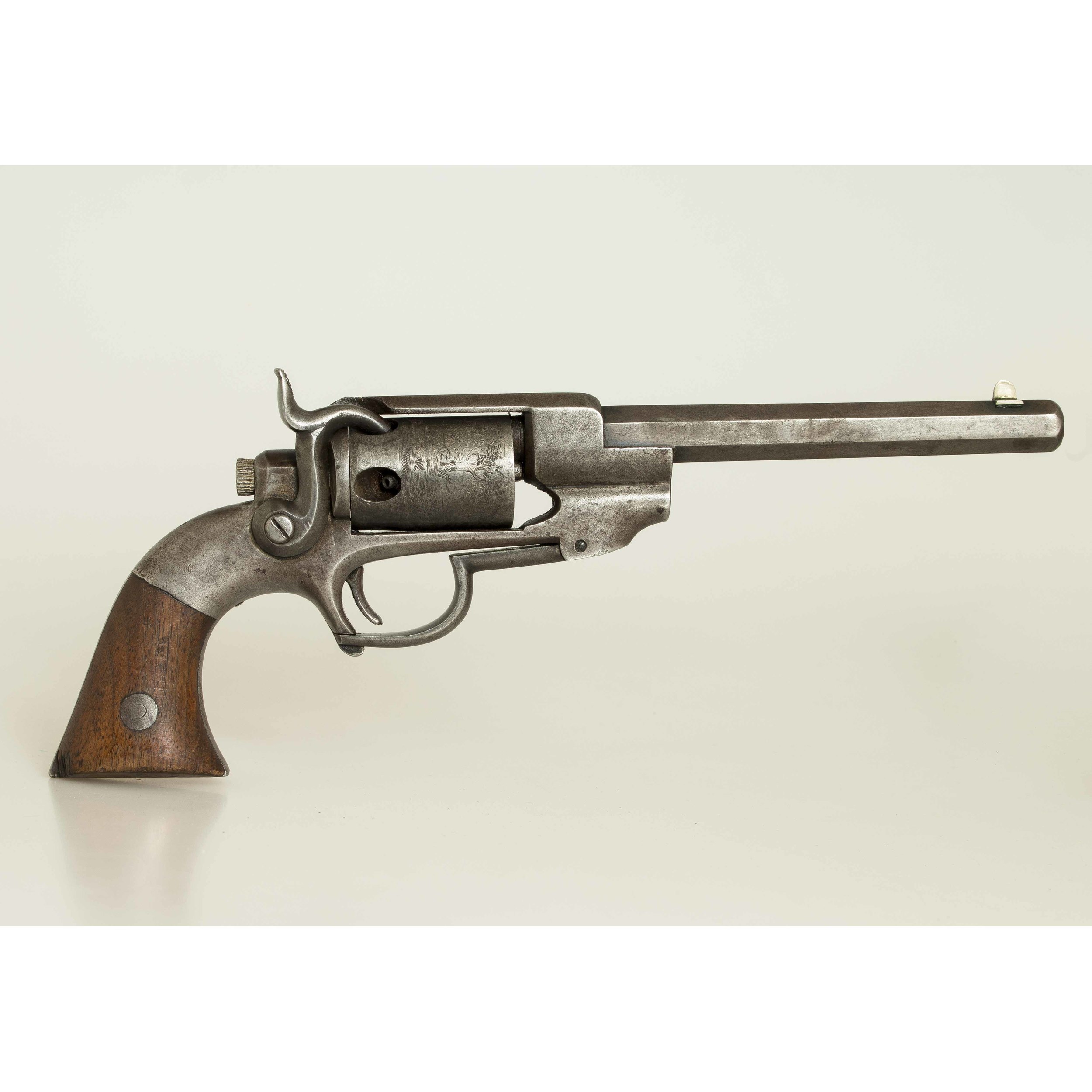 Antique Allen & Wheelock Side Hammer Revolver | Witherell's Auction House