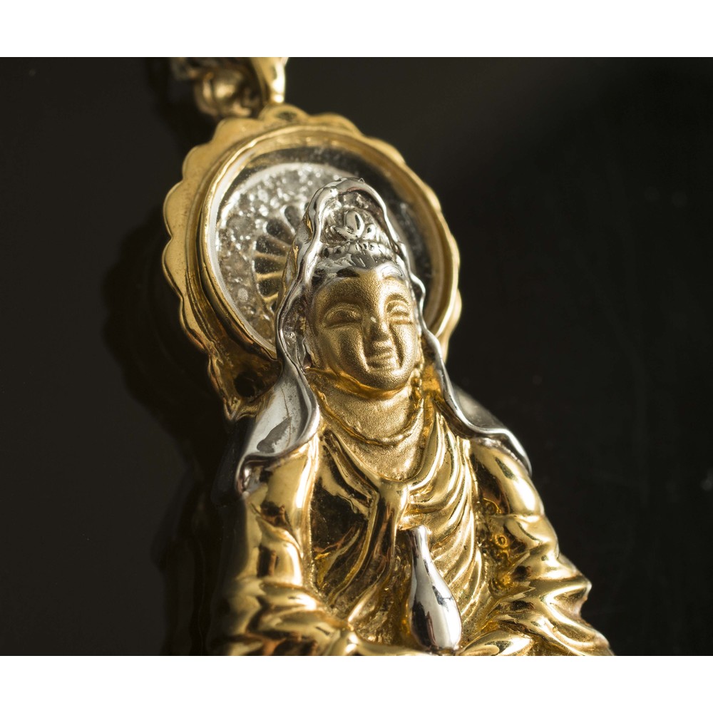 18k Gold/Diamond Buddha Pendant | Witherell's Auction House