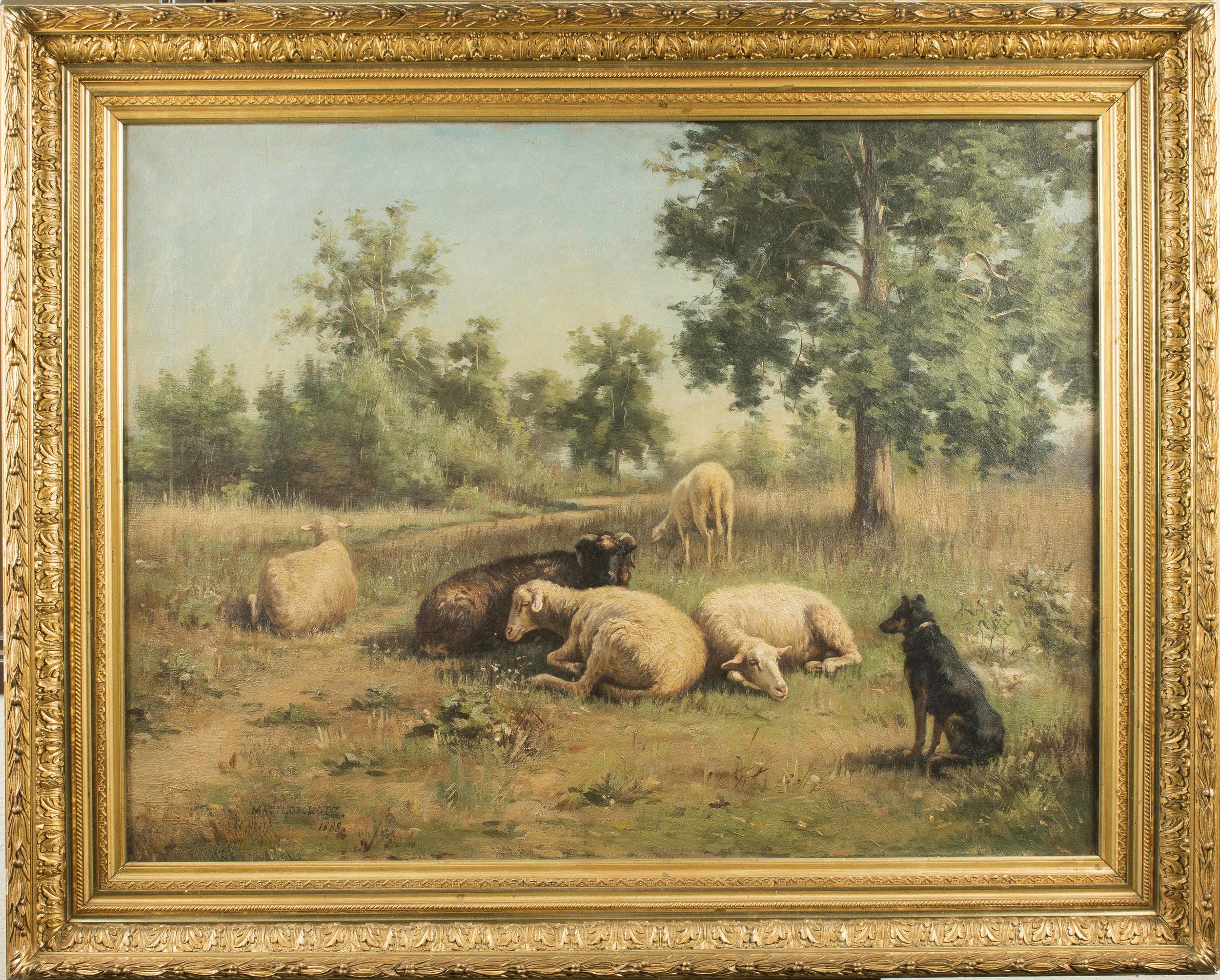 Matilda Lotz Painting | Witherell's Auction House