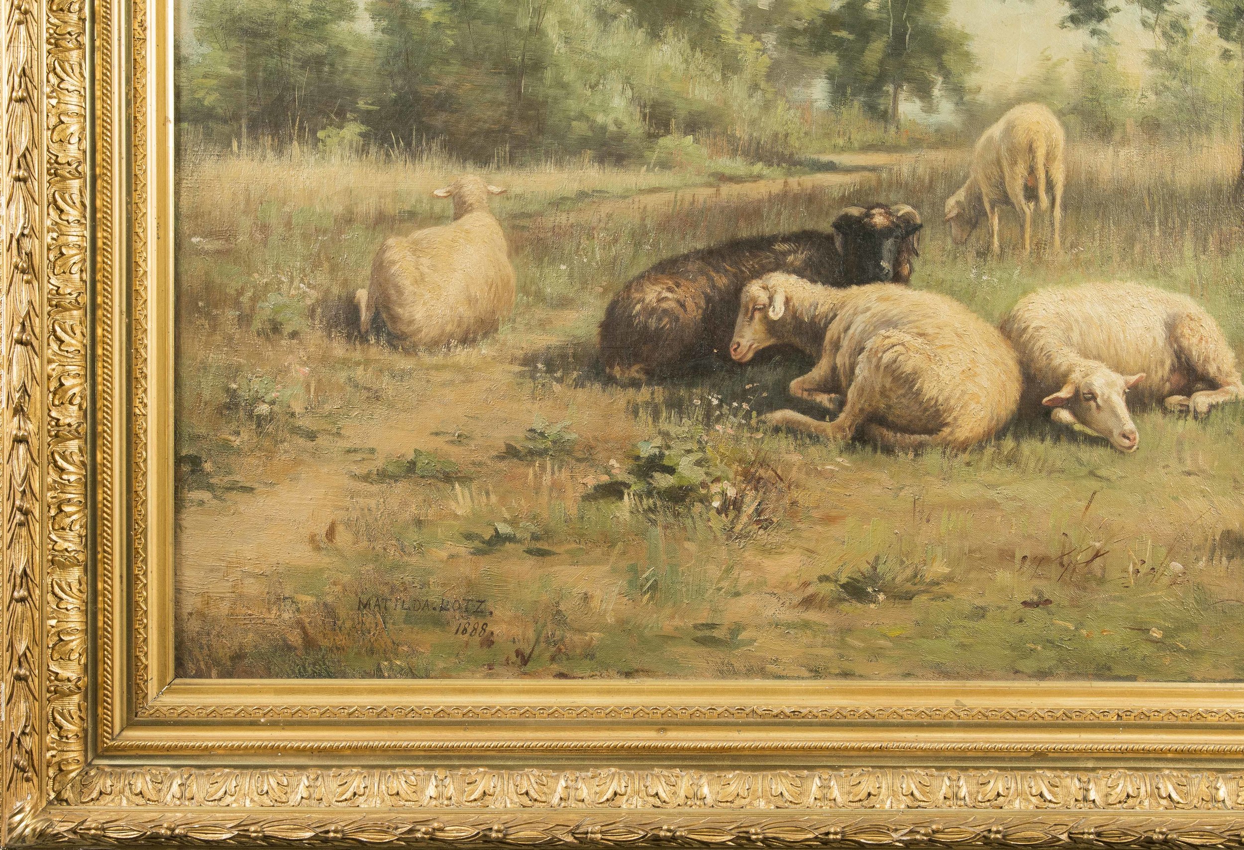 Matilda Lotz Painting | Witherell's Auction House