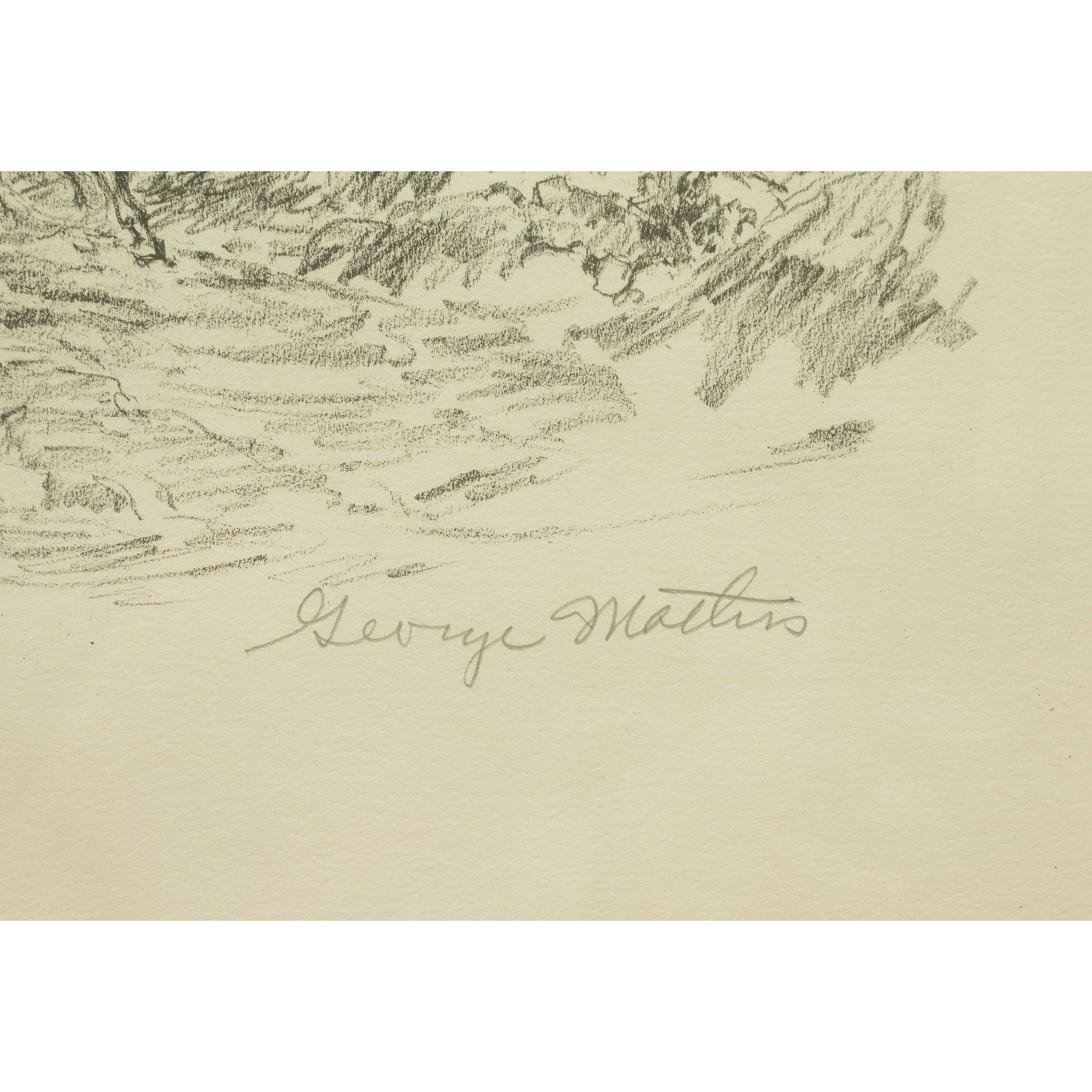 George Mathis (1909-1977) "Over Yuba Pass" Drawing | Witherell's ...