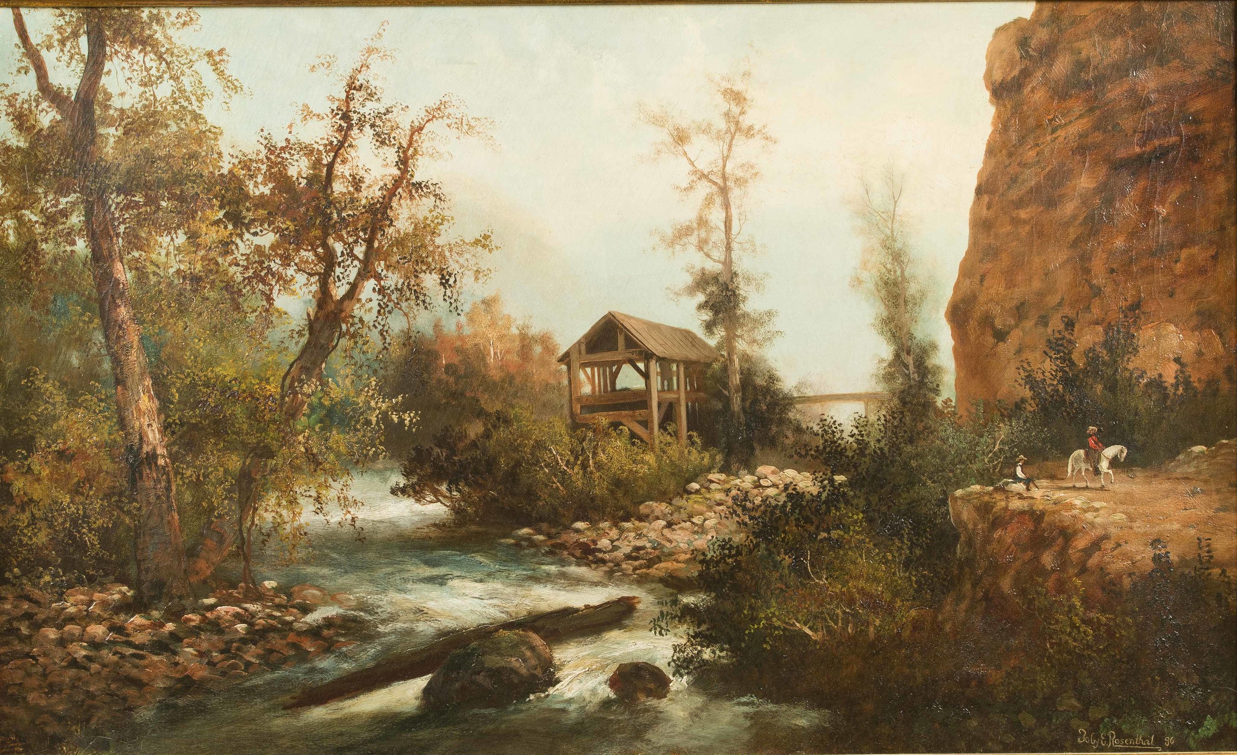 Landscape Painting, attrib. Toby Rosenthal | Witherell's Auction House