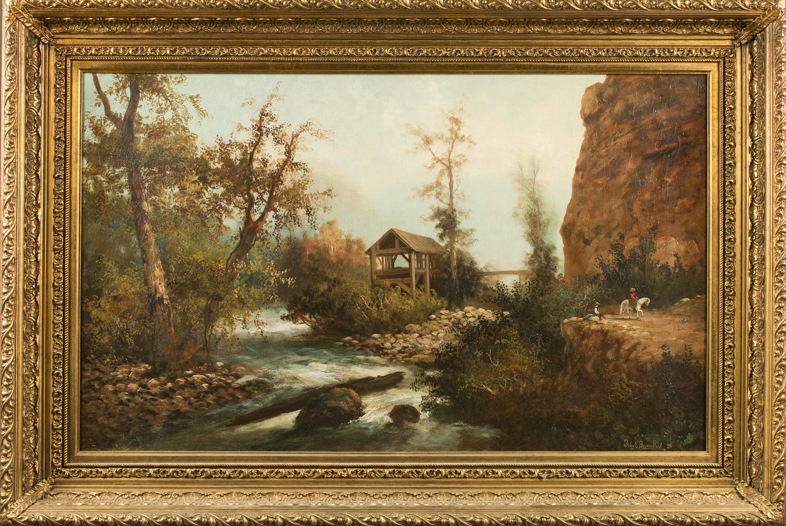 Landscape Painting, attrib. Toby Rosenthal | Witherell's Auction House