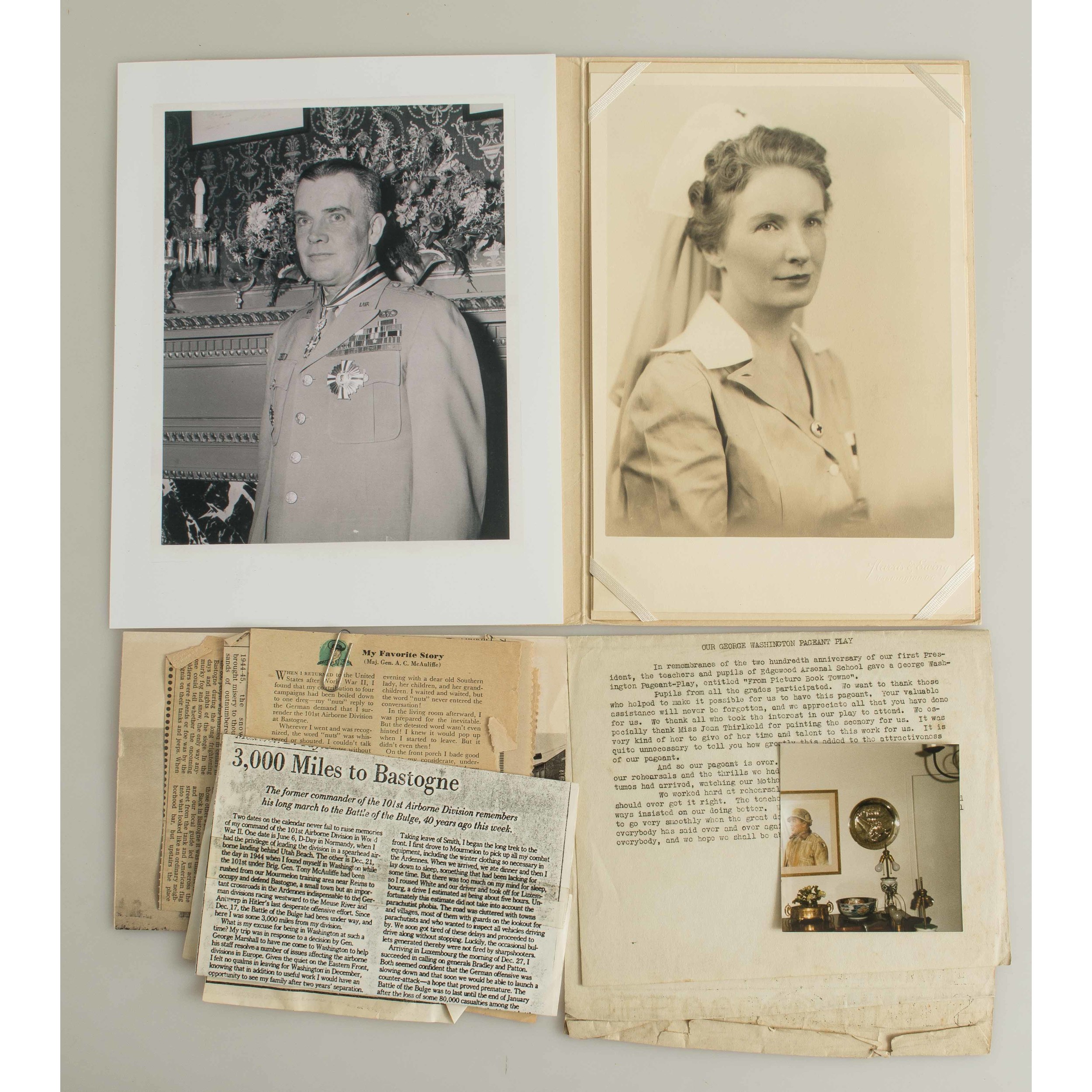 General Anthony McAuliffe Photo Album | Witherell's Auction House
