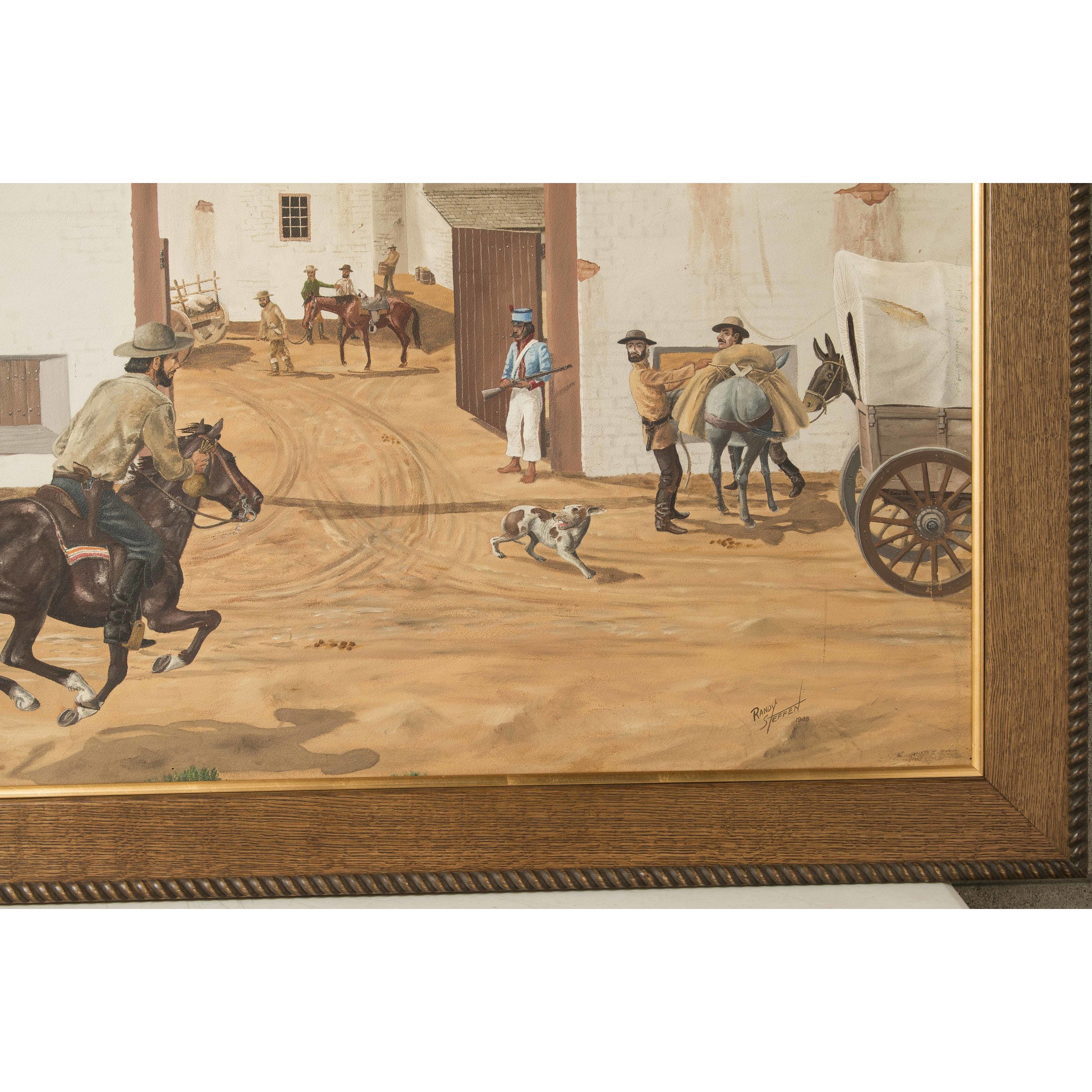 Randy Steffen Painting, Sutter's Fort, Sacramento | Witherell's Auction ...
