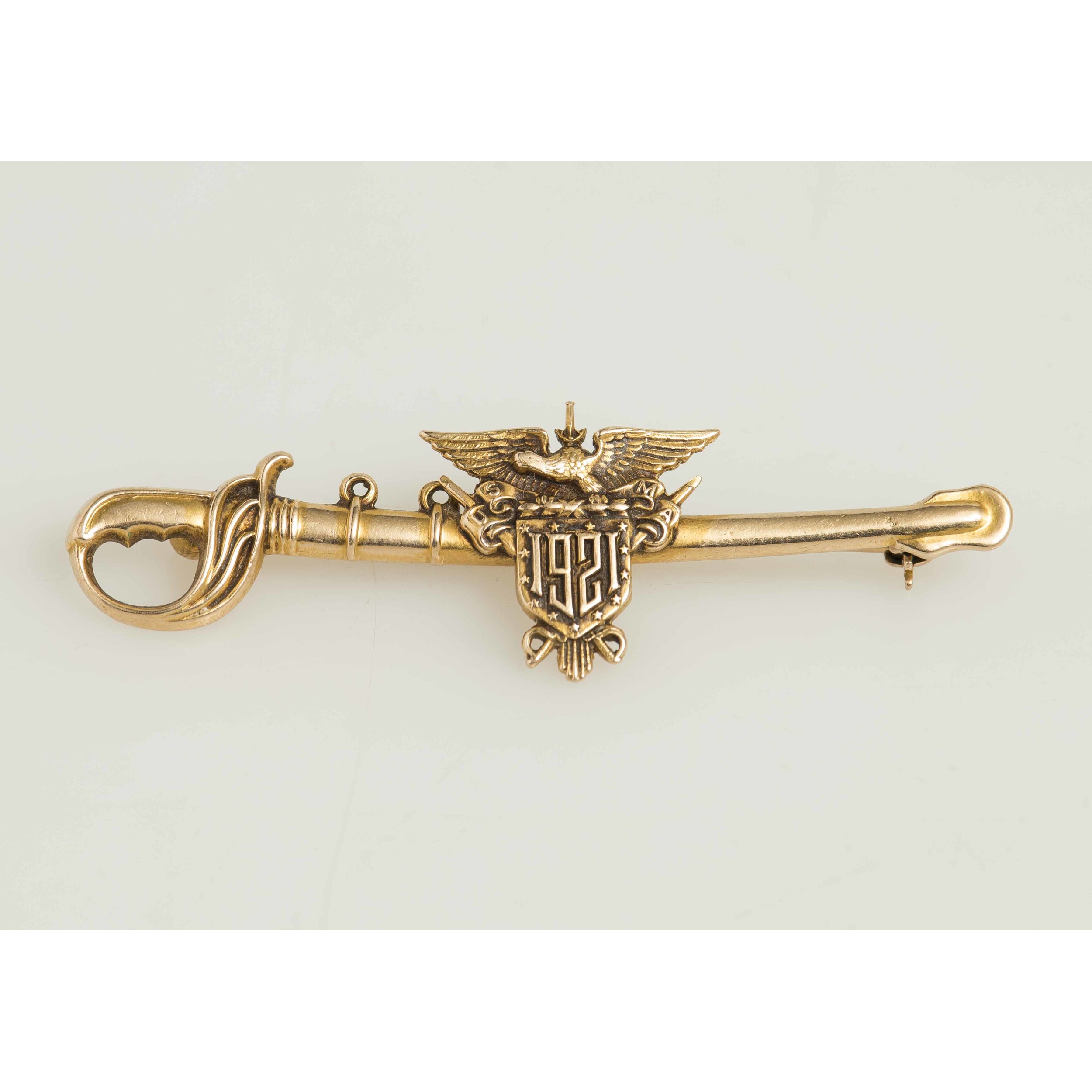 General McAuliffe 14k West Point Pin, 1921 | Witherell's Auction House