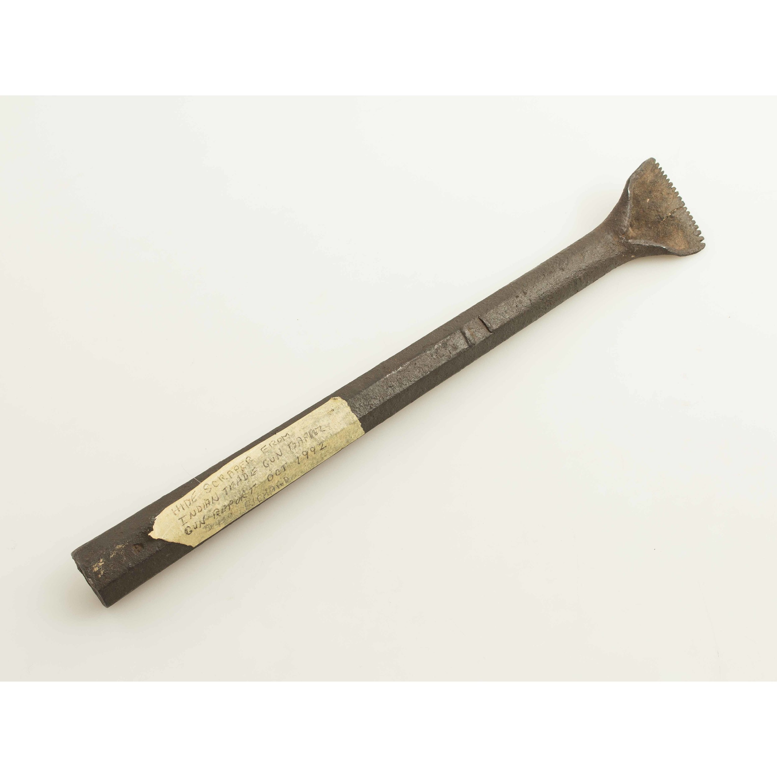 Hide Scraper from Indian Gun Barrel | Witherell's Auction House