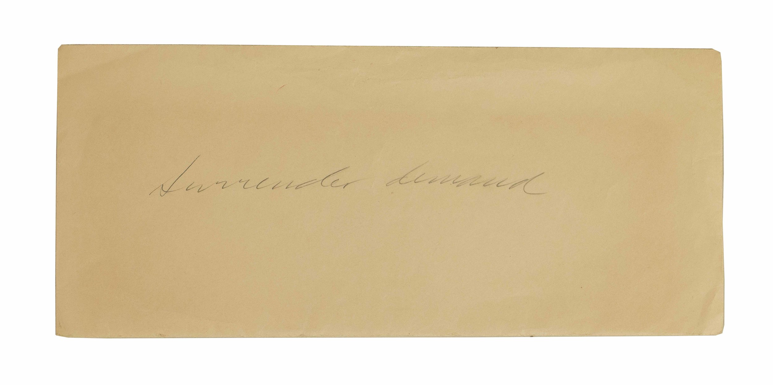 Original German Surrender Offer to General McAuliffe, Bastogne ...