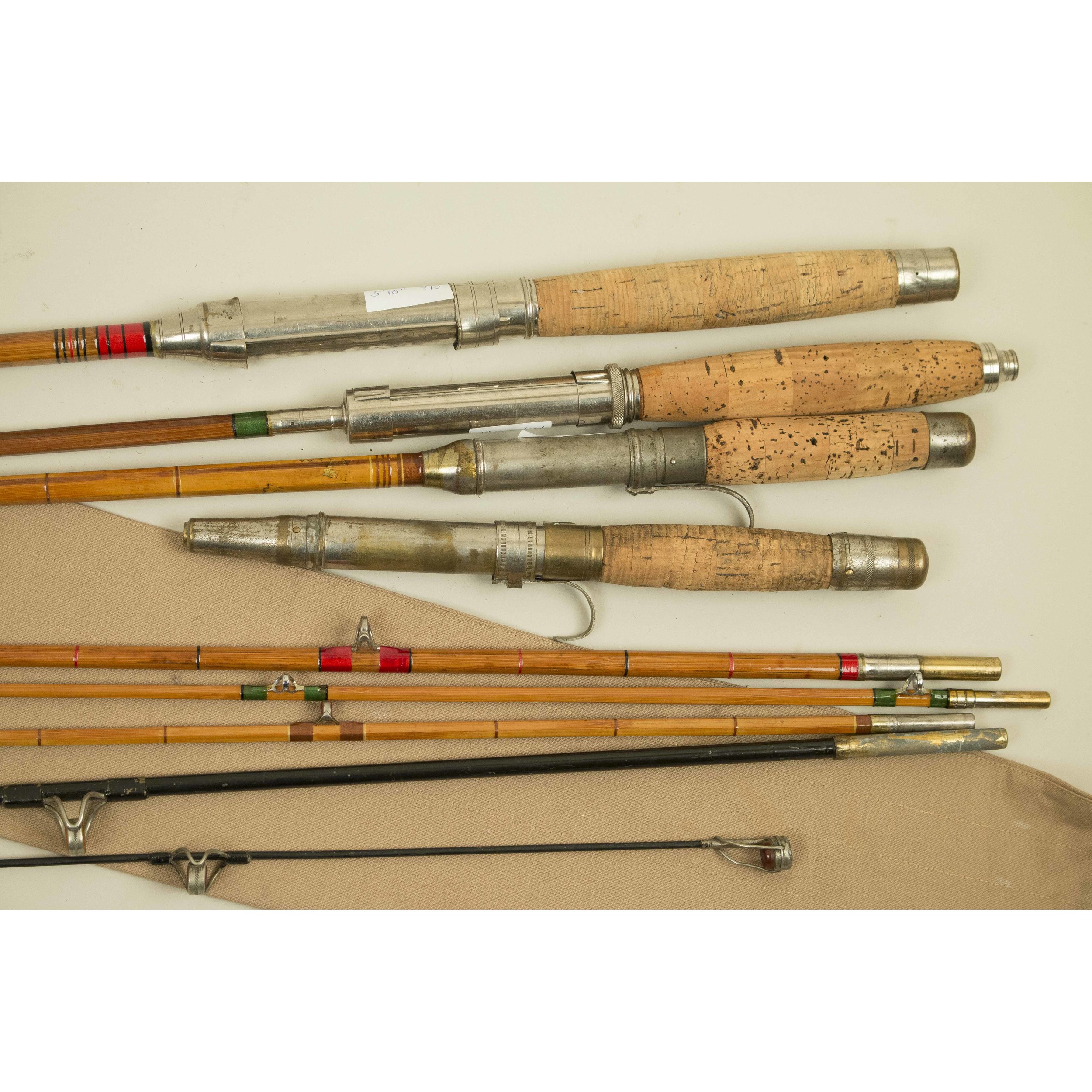 4 Vintage Spinning Rods | Witherell's Auction House