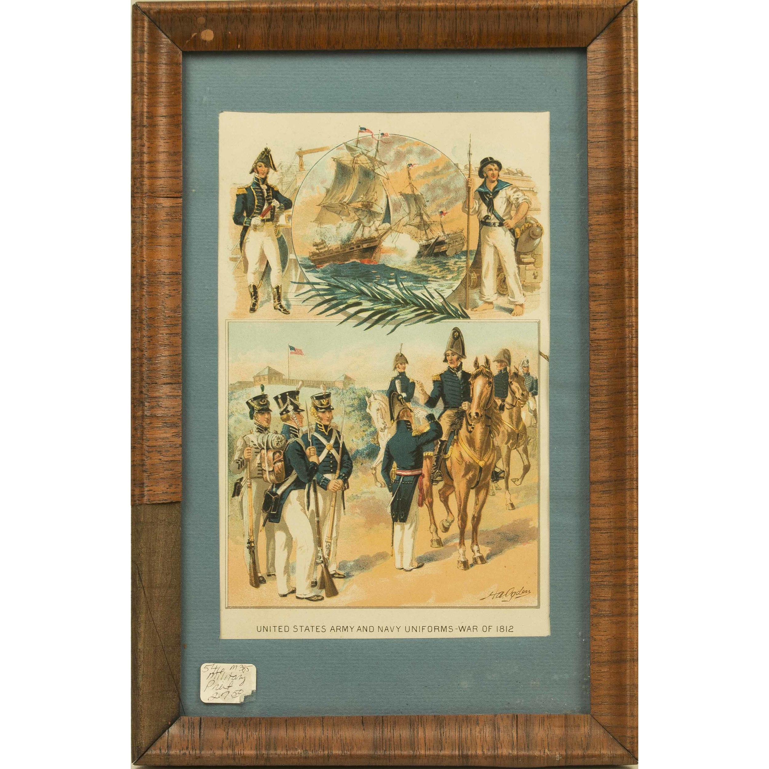 Pair of Military Lithographs | Witherell's Auction House