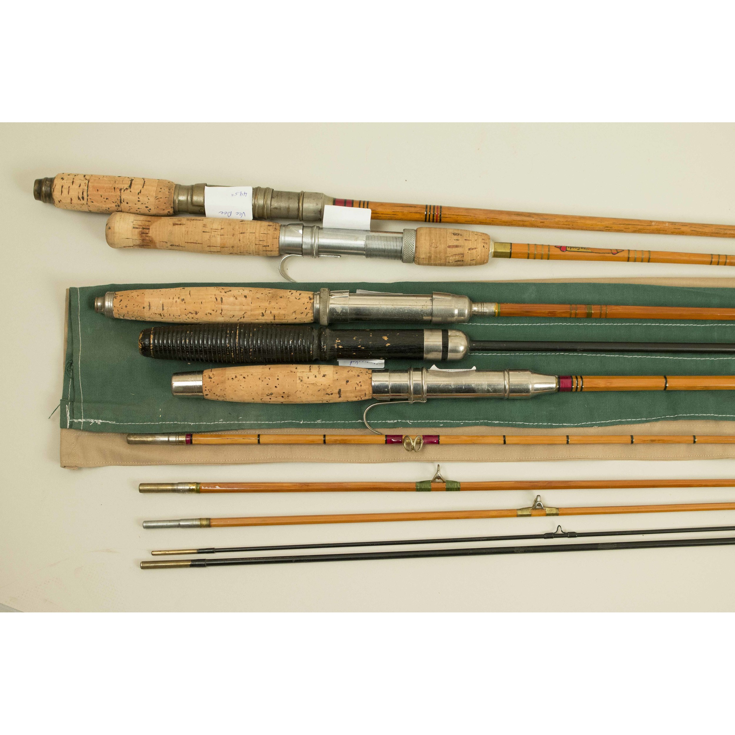 5 Vintage Spinning Rods | Witherell's Auction House