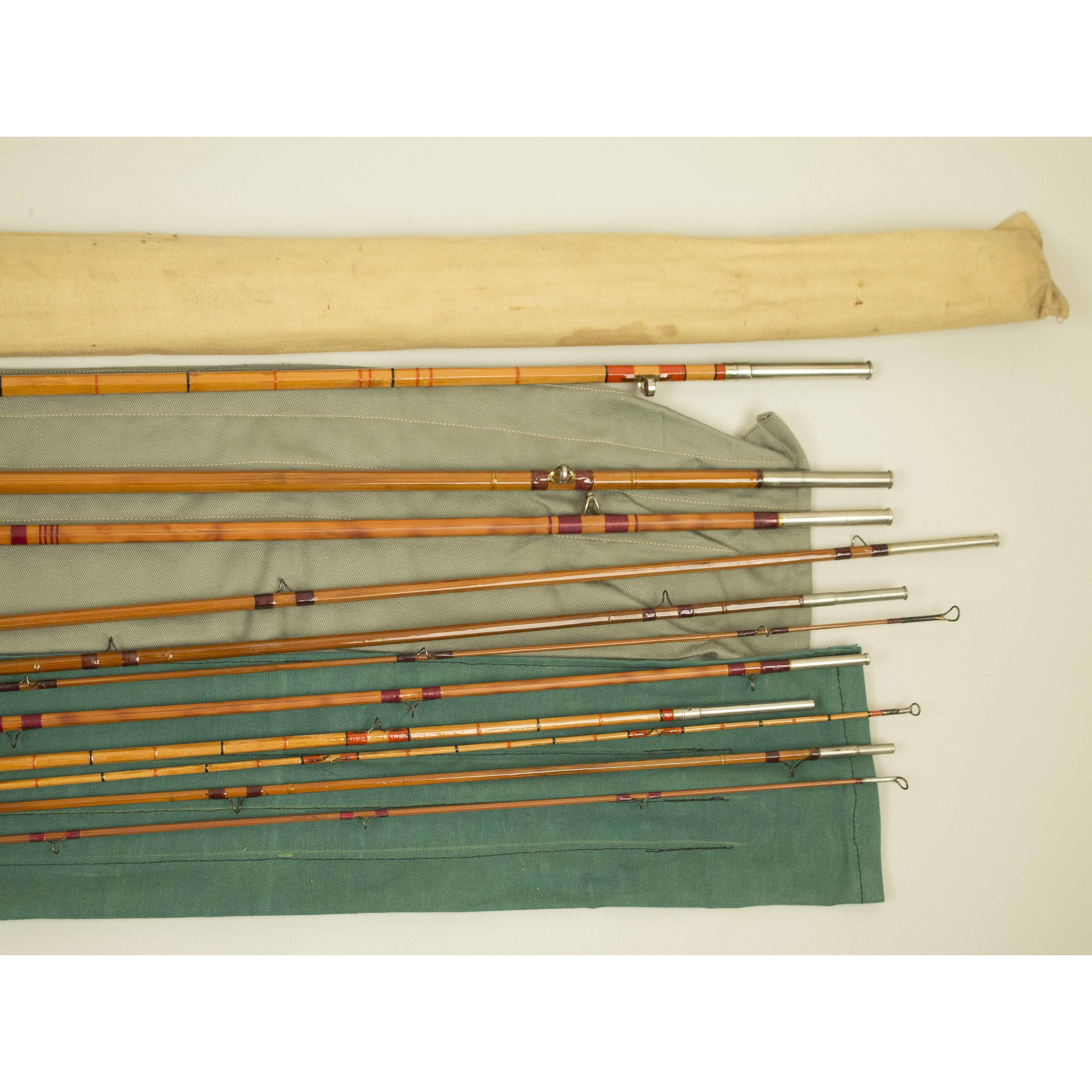 4 Vintage Split Bamboo Fly Rods | Witherell's Auction House