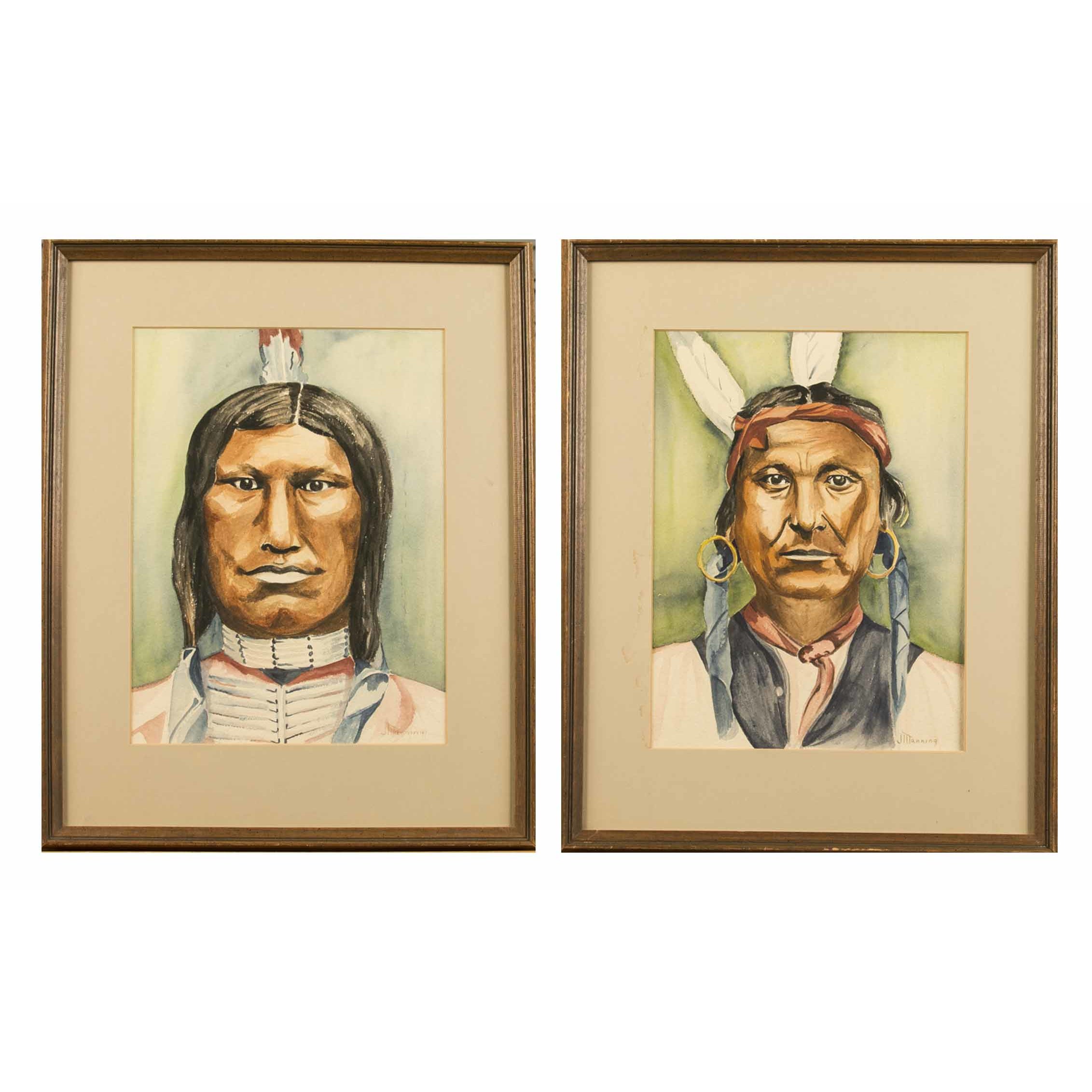 Two J. Manning Paintings | Witherell's Auction House