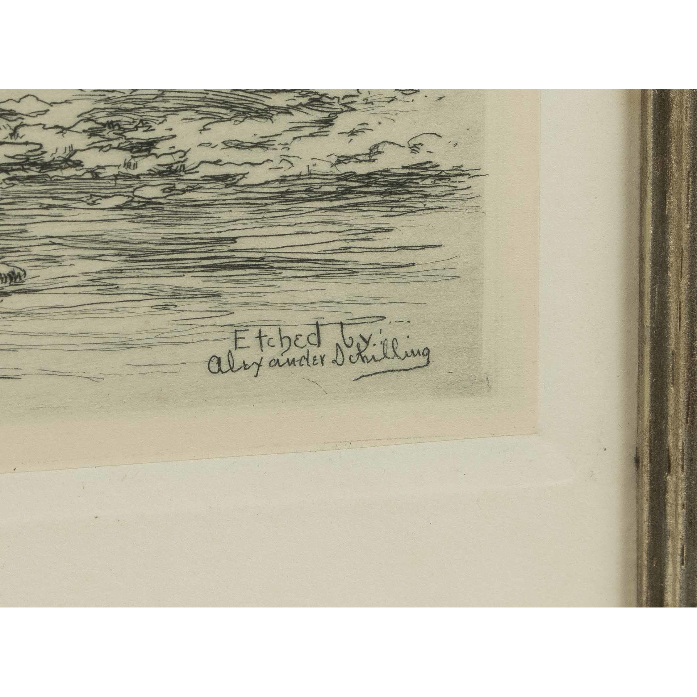 A. Schilling Etching after Julian Rix | Witherell's Auction House