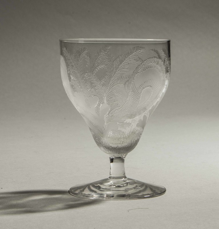Locke Art Glass Oyster Cocktail in Oyster Pattern | Witherell's Auction ...
