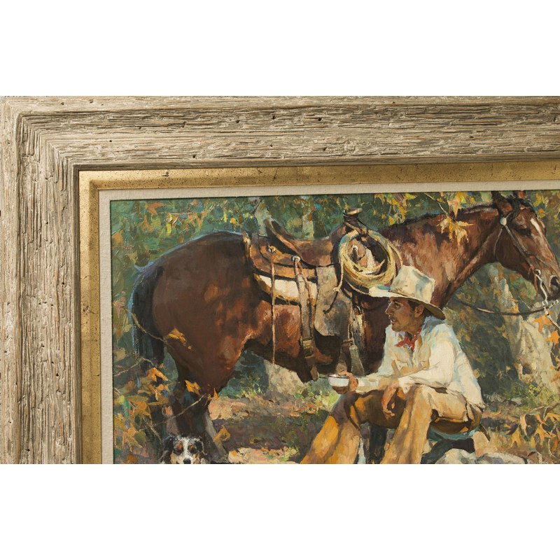 R.S. Riddick Painting, "The Shady Rest, 1985" | Witherell's Auction House