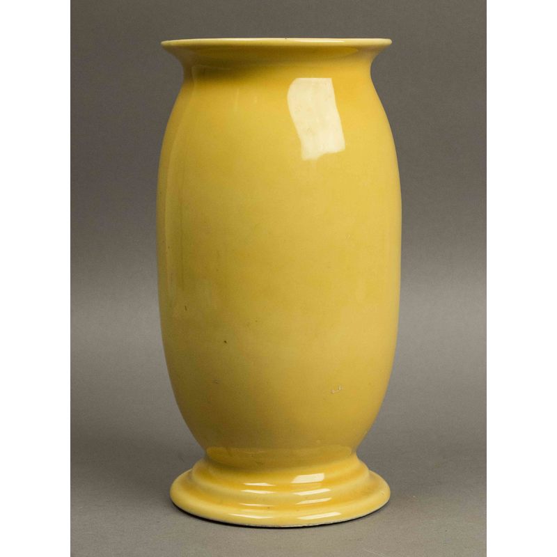Alamo Yellow Pottery Vase, #714 | Witherell's Auction House