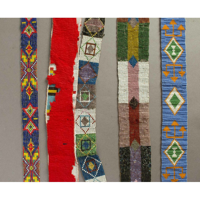 Five Native American Beaded Belts | Witherell's Auction House