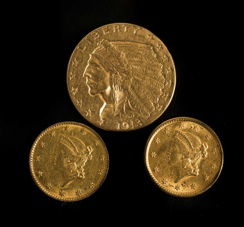 Three Gold Coins | Witherell's Auction House