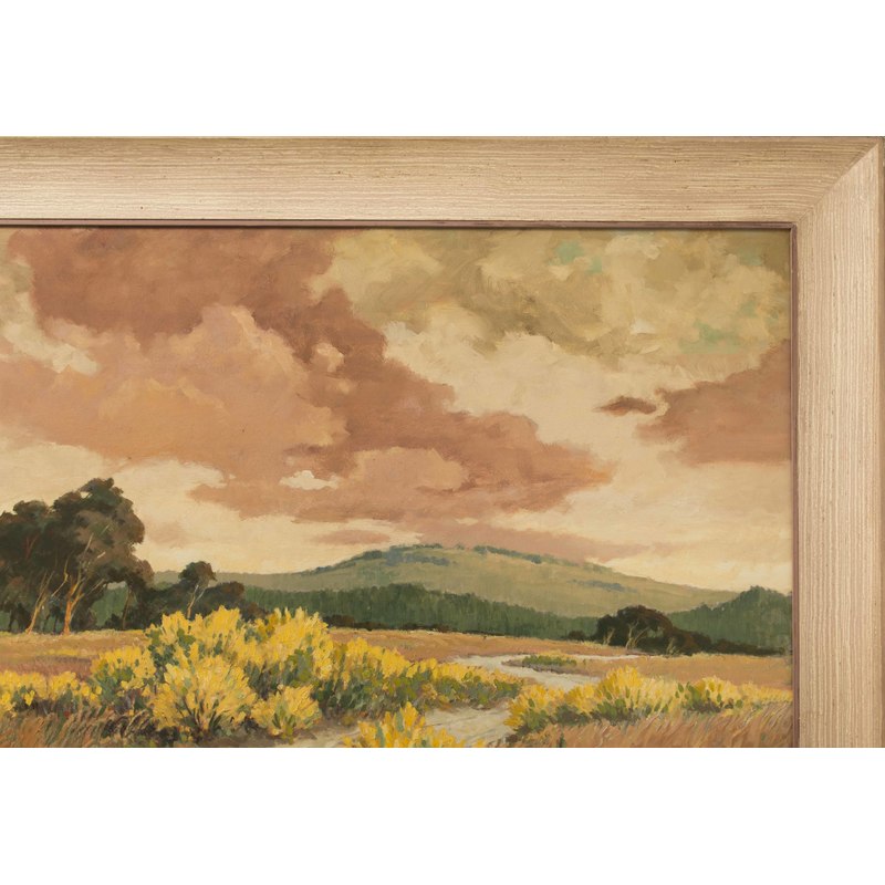 Harold Ward (California, 1889-1973) Painting, "Yellow Bushes ...
