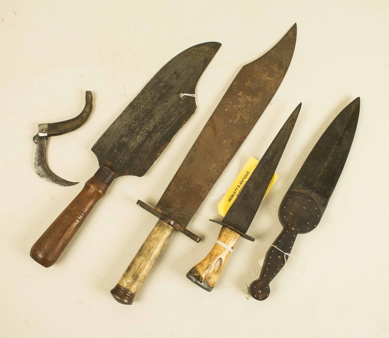 5 American Primitive Knives | Witherell's Auction House
