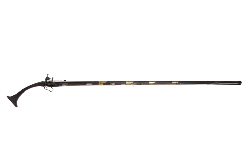 Jezail, exceptional Arab musket with Italian barrel and mounts ...