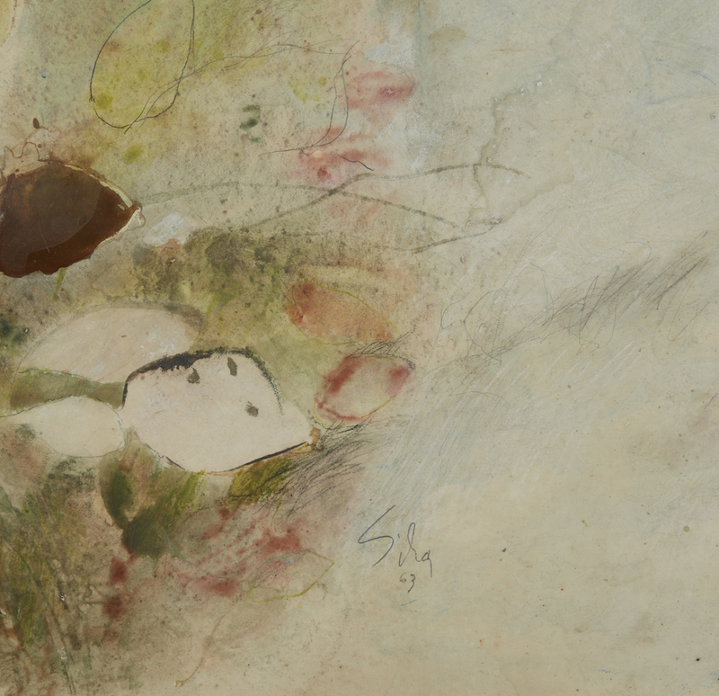 Mixed Media, Jerald Silva (b. 1936), Landscape | Witherell's Auction House